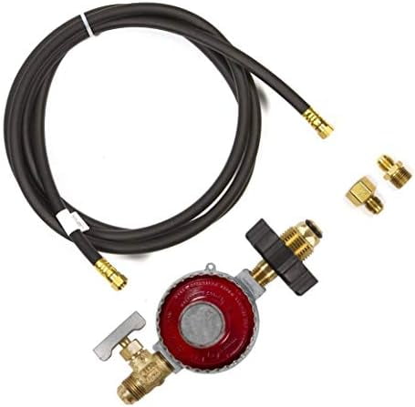 PTCK: Propane Tank Fire Pit Connection Kit; Hi-Out Regulator, 12' Hose ...