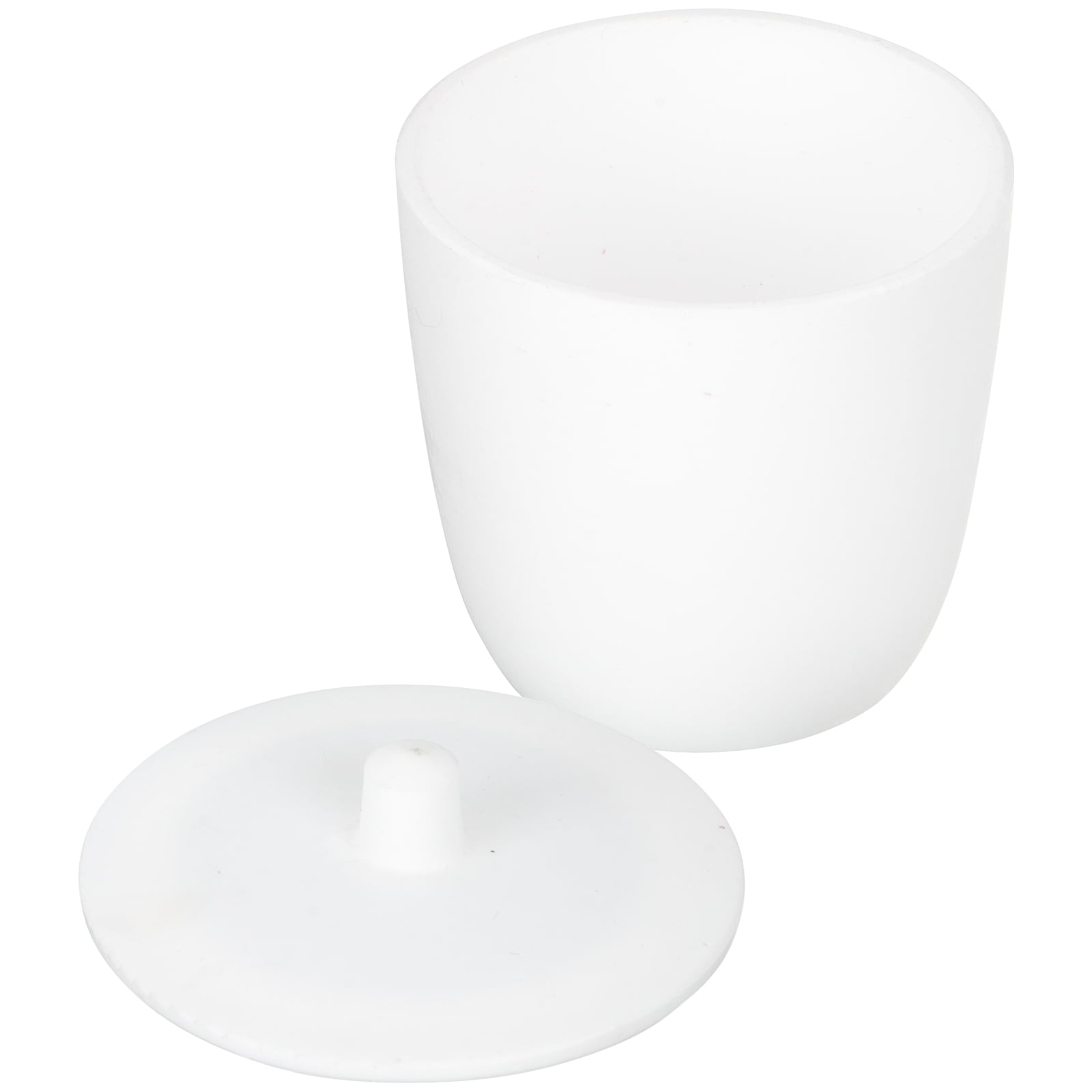 PTFE Crucible with Lid White Porcelain Ceramic Melting Pot for ...