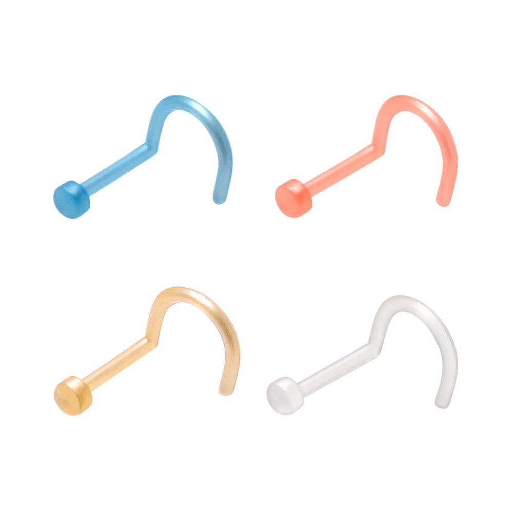 PTFE Metallic Color Screw Nose Ring - Walmart.com