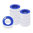 PTFE Thread Seal Tape, 10-Roll White Plumber Tape, for Shower Duct Pipe ...
