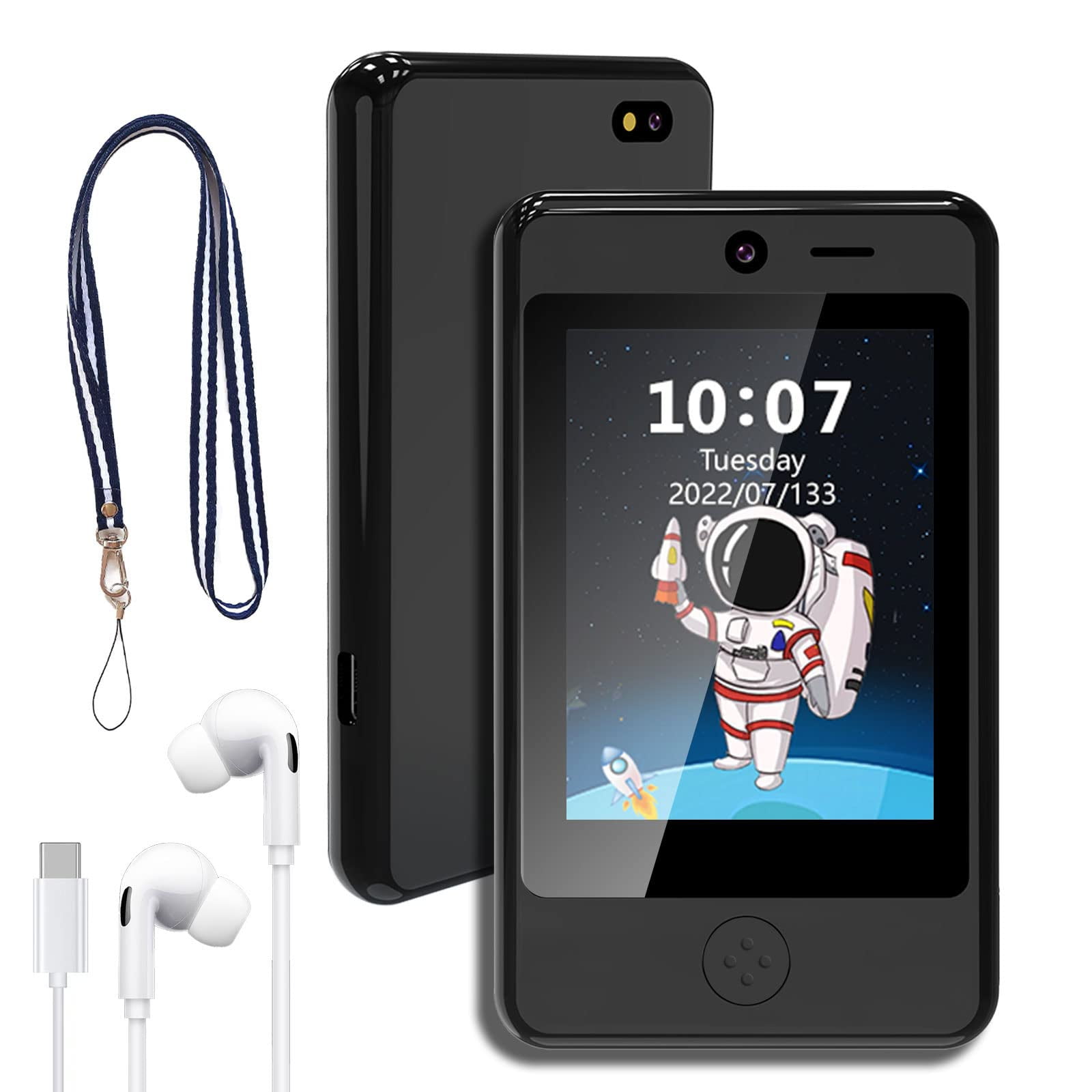 PTHTECHUS 2.8" Kids Phone Toddler Learning Toy Gifts with Dual Camera Habit Tracker Games ...