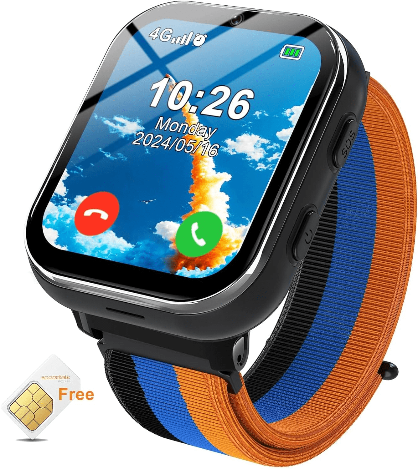 PTHTECHUS Smart Watch for Kids 4G Kids Smartwatch Phone Touch Screen ...