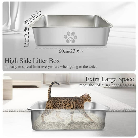 Stainless Steel Cat Litter Box