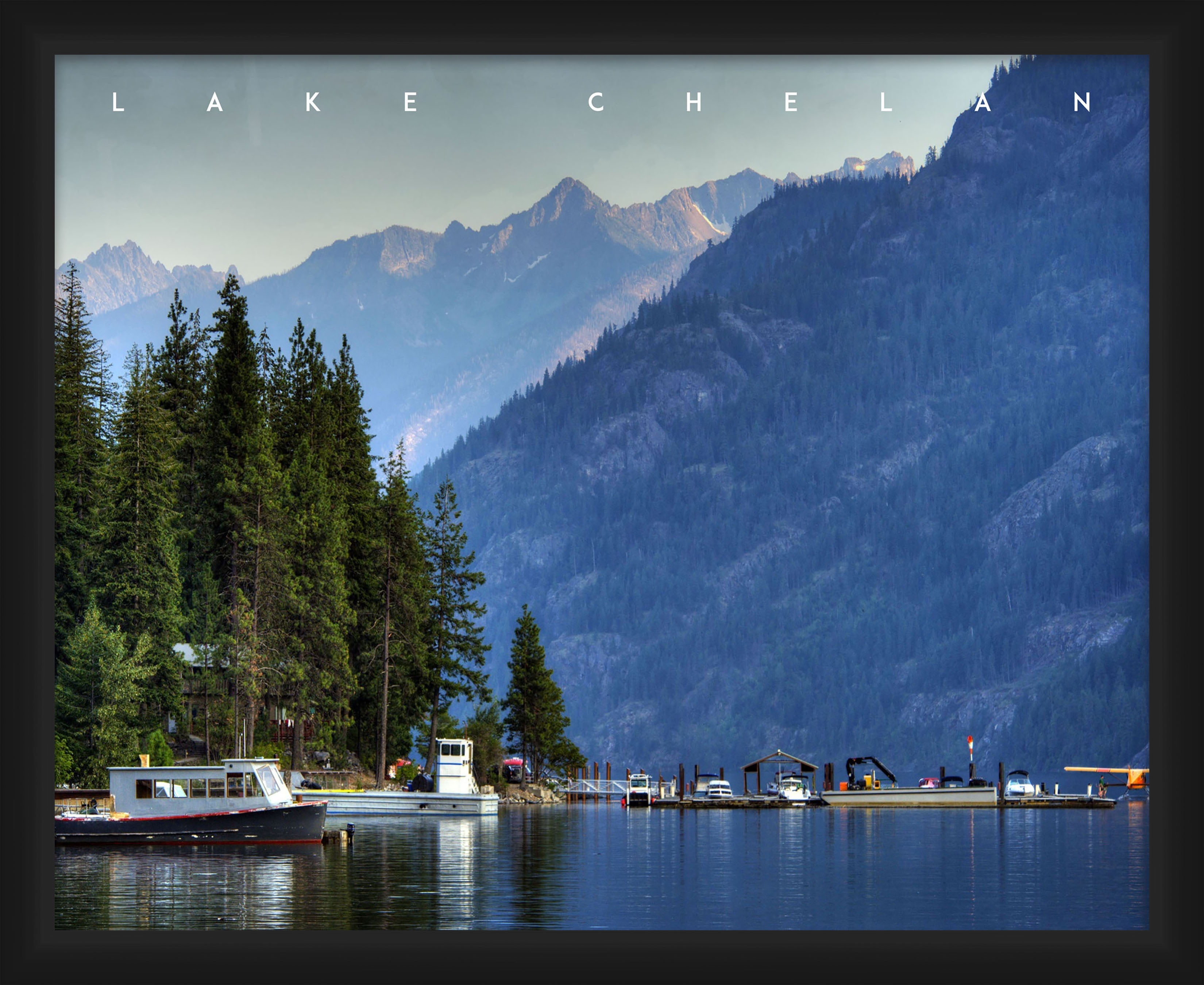 PTM Images Lake Chelan Framed Art - High-Quality Materials - Walmart.com