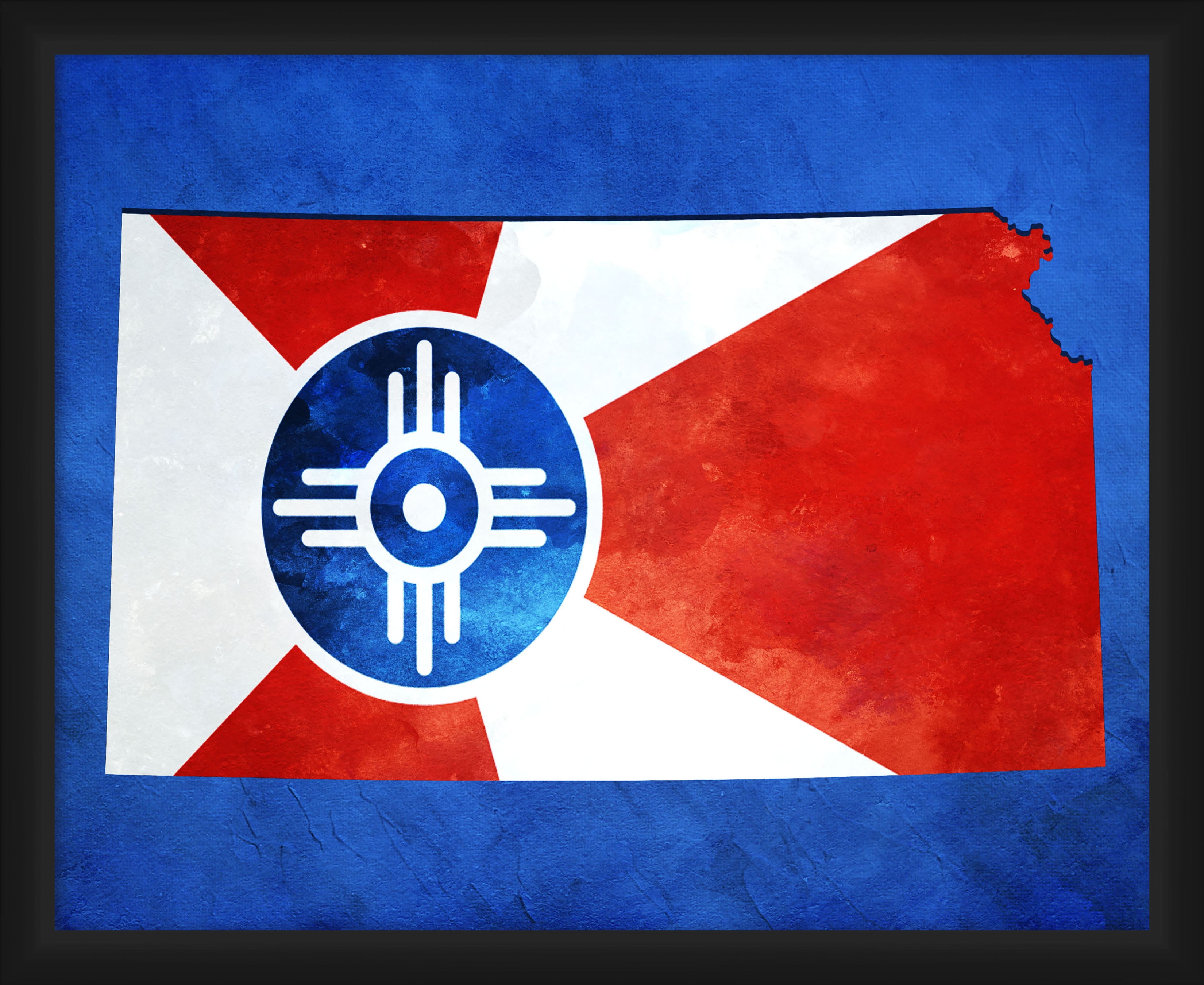 PTM Images Wichita Flag Wall Art - Colors - 17.5W x 21.5H in - Walmart.com