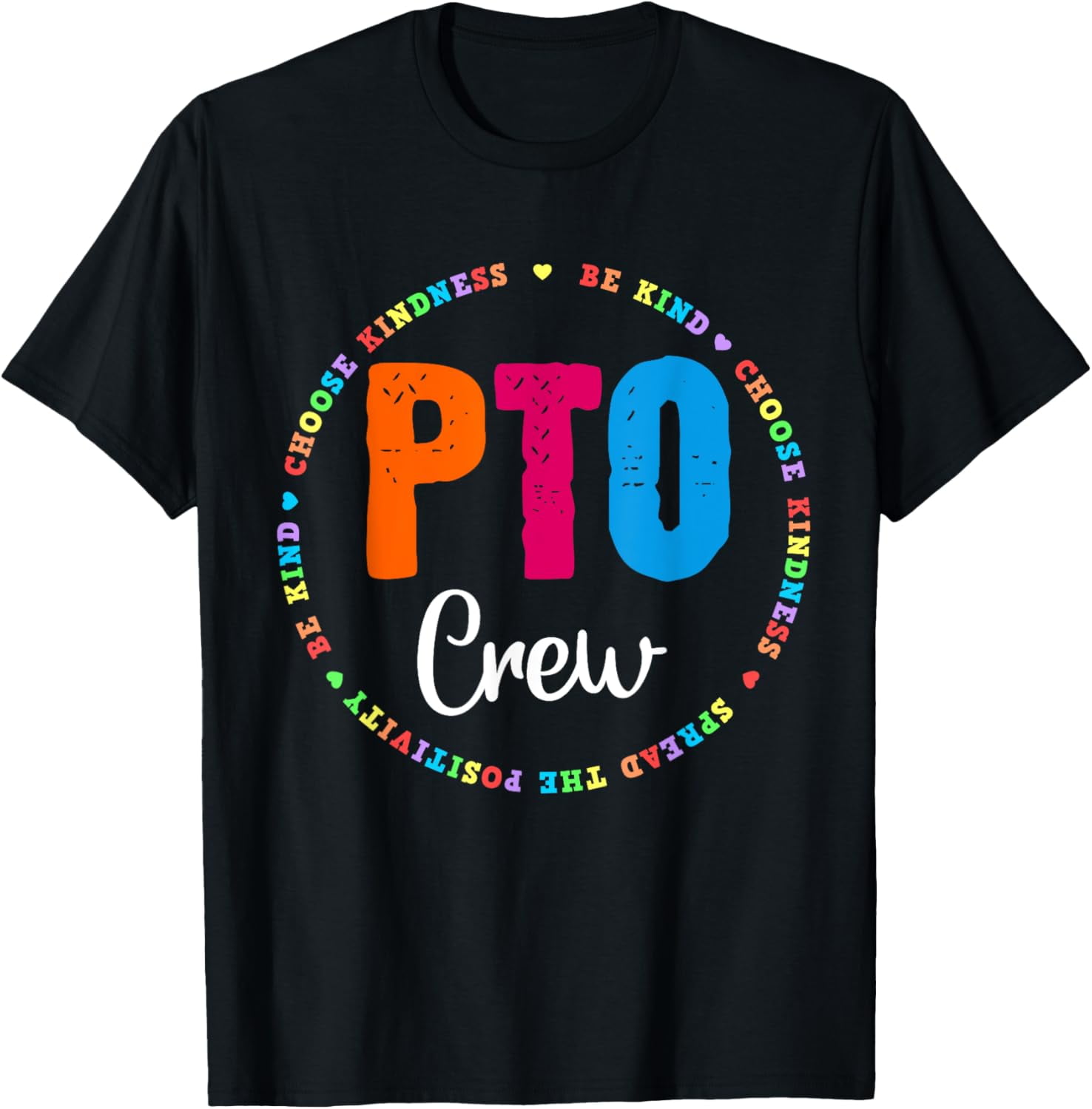 PTO Crew Parent School Volunteer Board Mom Parent Teacher T-Shirt ...