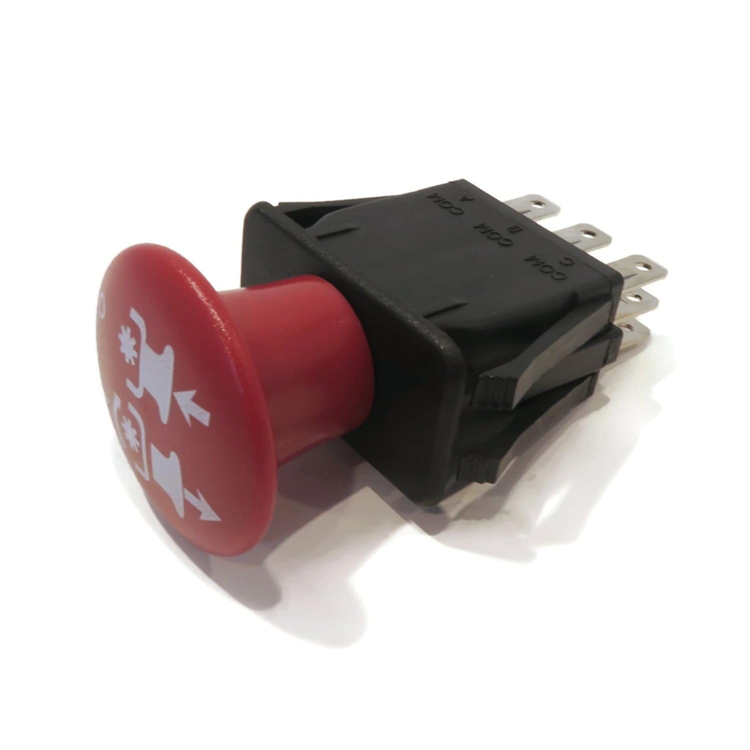 PTO SWITCH, 1-Way, 1-Ton, Push Button, Metal, Normally Open, 2 Pin ...