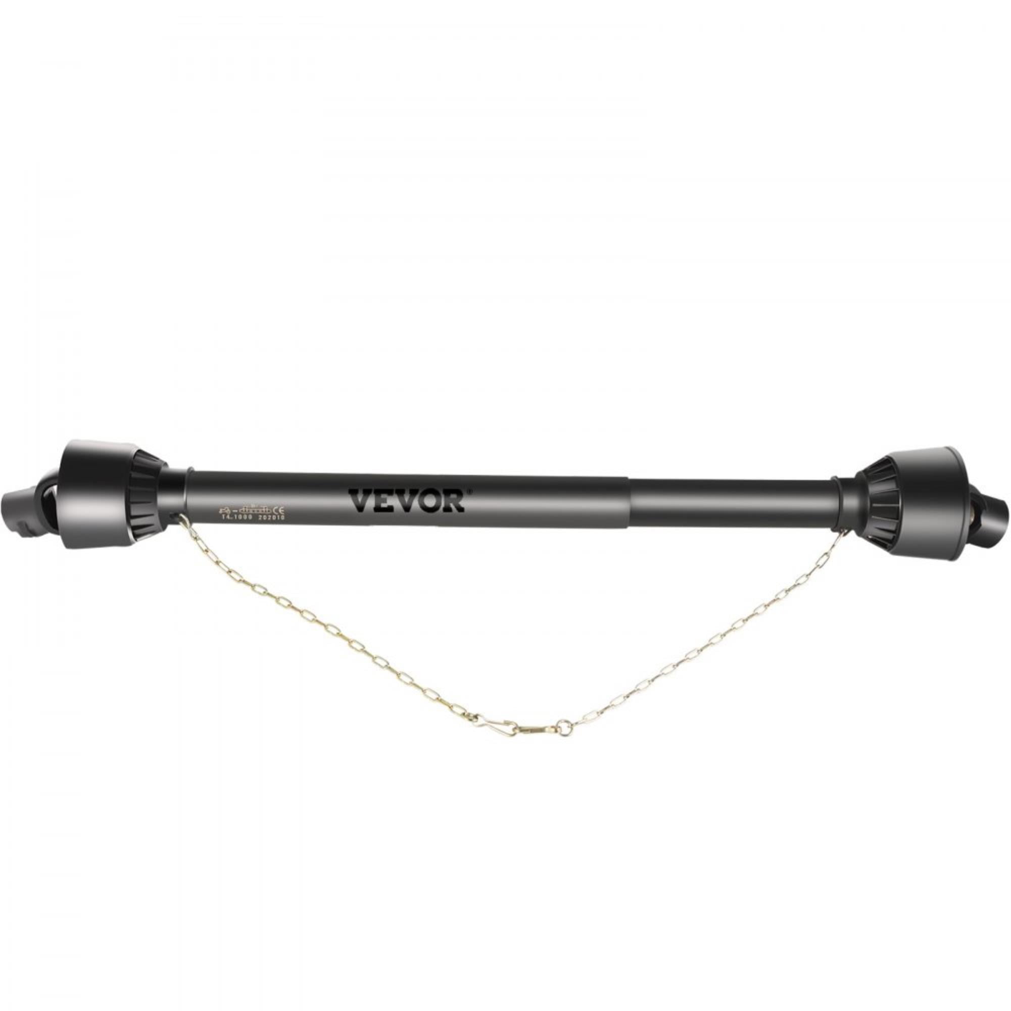 PTO Shaft 1-3/8 Dual 6 Spline Drive Shaft for Tractors - Adjustable 43 ...