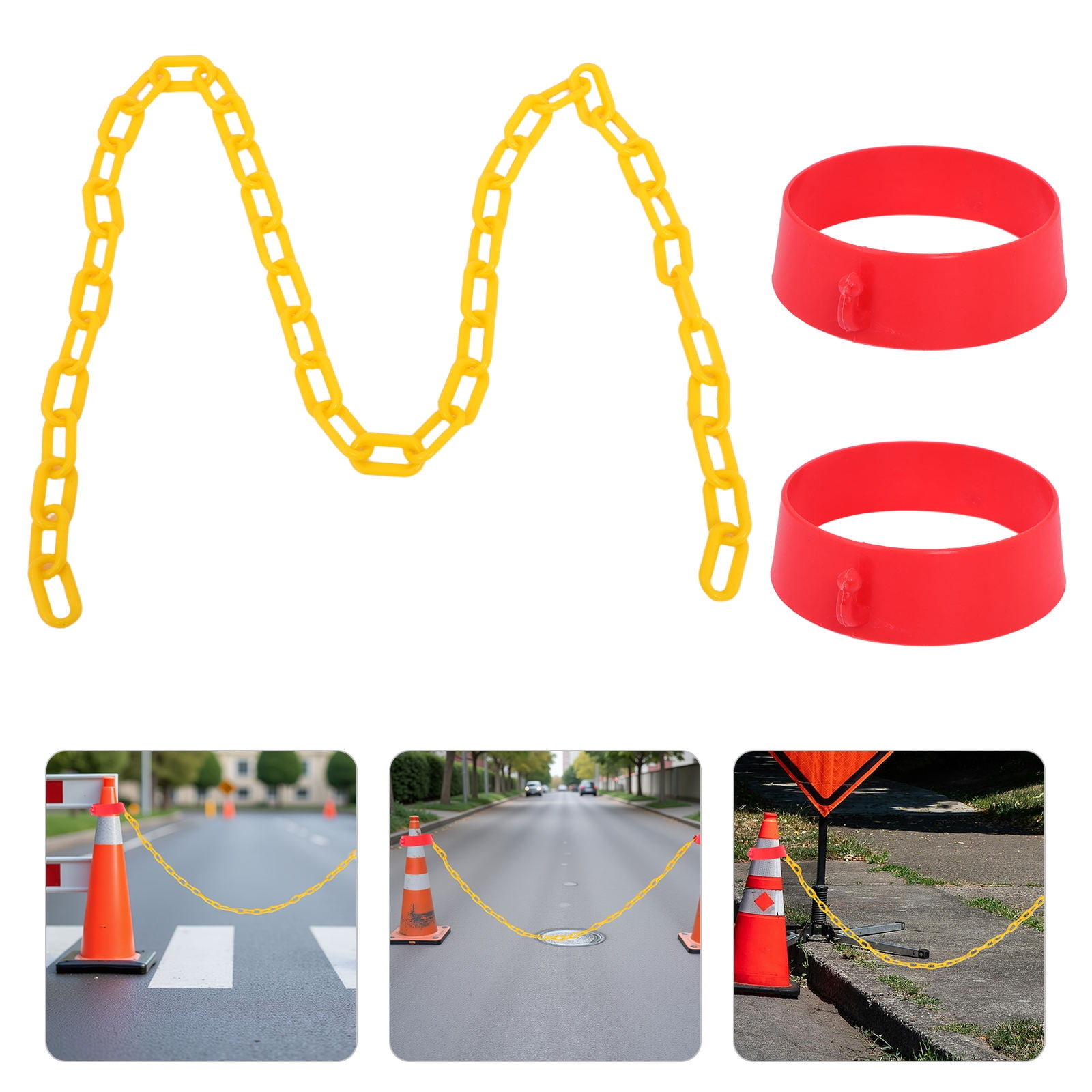 PTOOTP Traffic Safety Chain with ABS Material, Assorted Colors ...