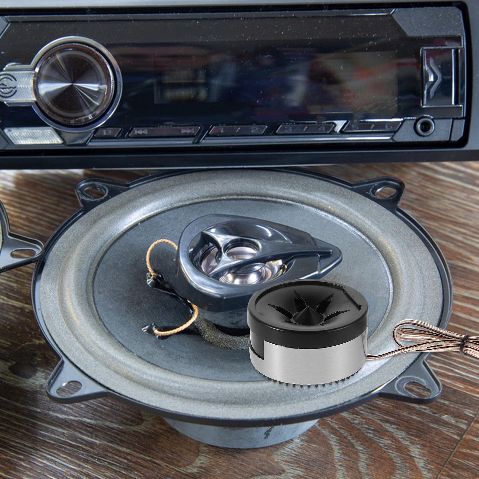 PTOOTP High Efficiency Mini Dome Tweeters for Music Enthusiasts Black 1 ...