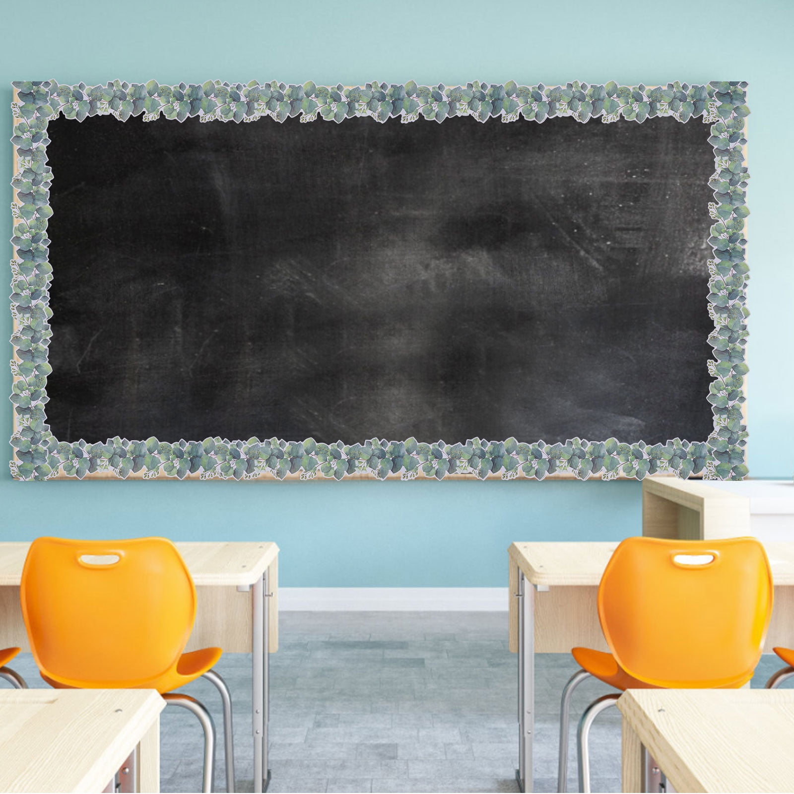 PTOOTP 1 Roll Eucalyptus Bulletin Board Border Sticker DIY Classroom ...