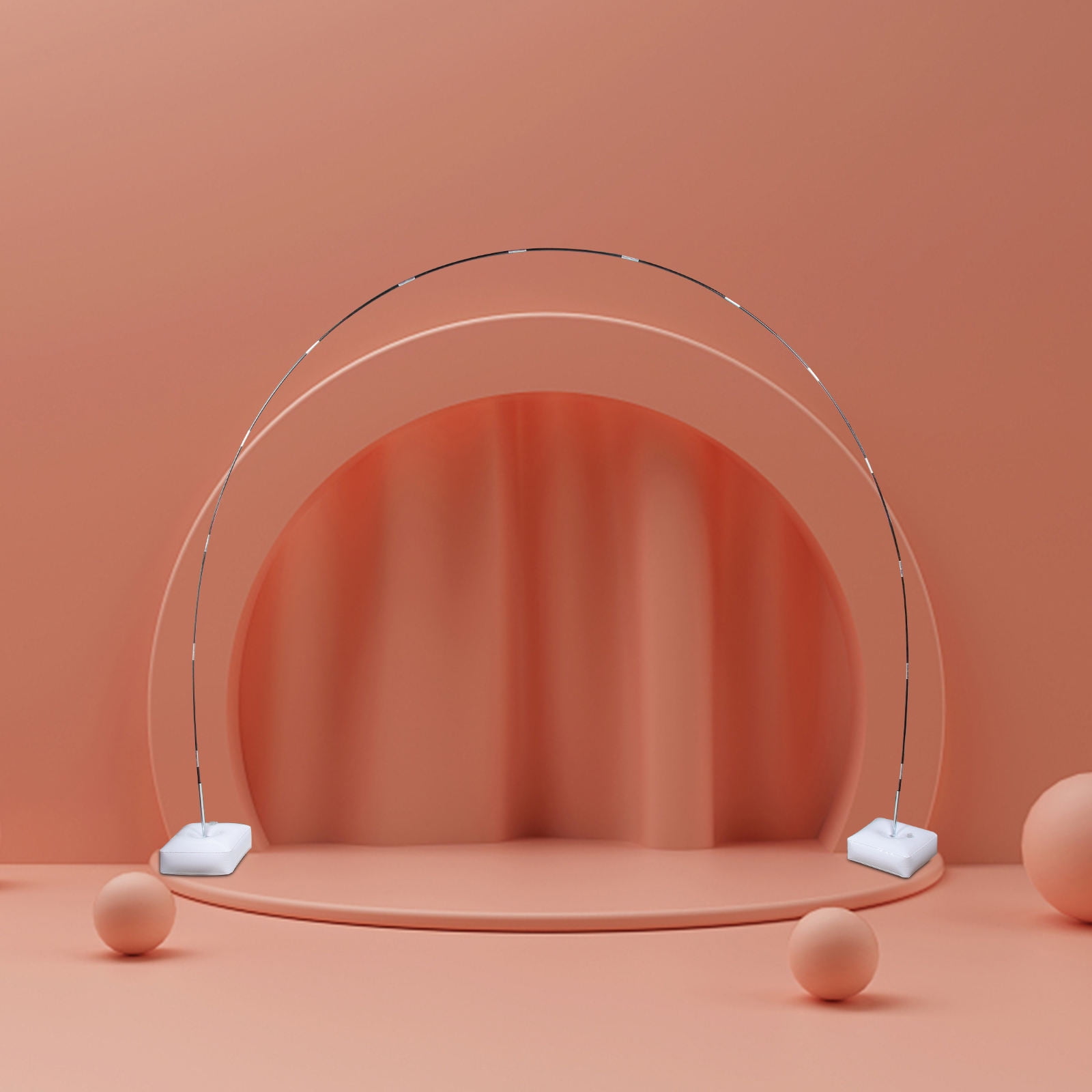 PTOOTP White PVC Balloon Arch Stand Set Adjustable Party Decoration for ...