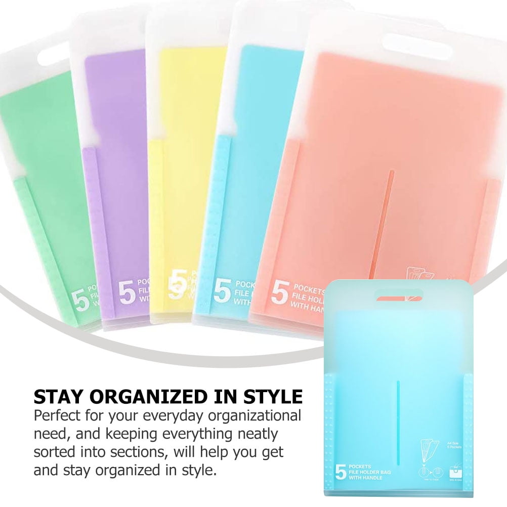 PTOOTP 1 Set Document Bag Files Organizer Blue Storage For General ...