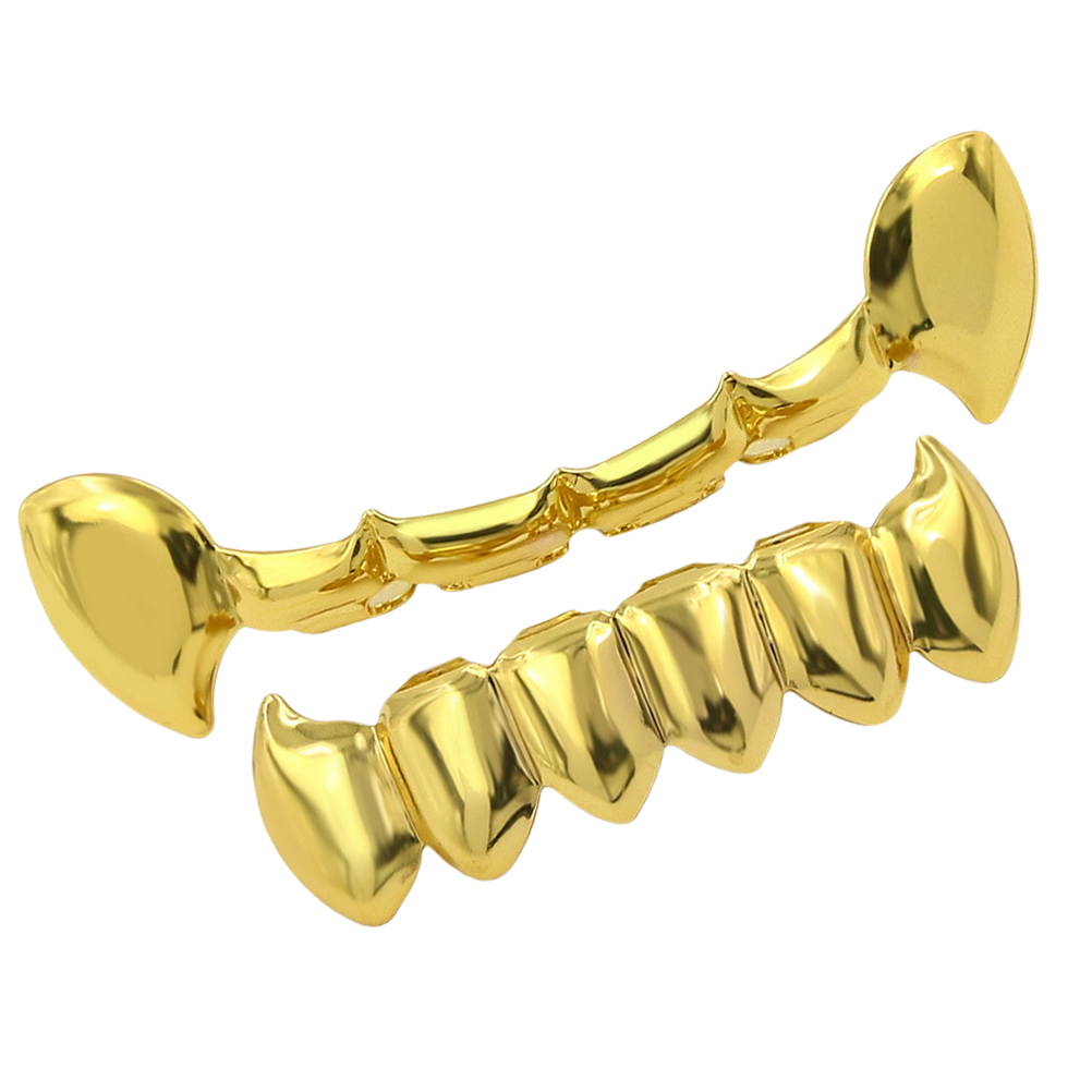 PTOOTP 1 Set Golden Teeth for Tooth Charms and Props in Flat Metal ...
