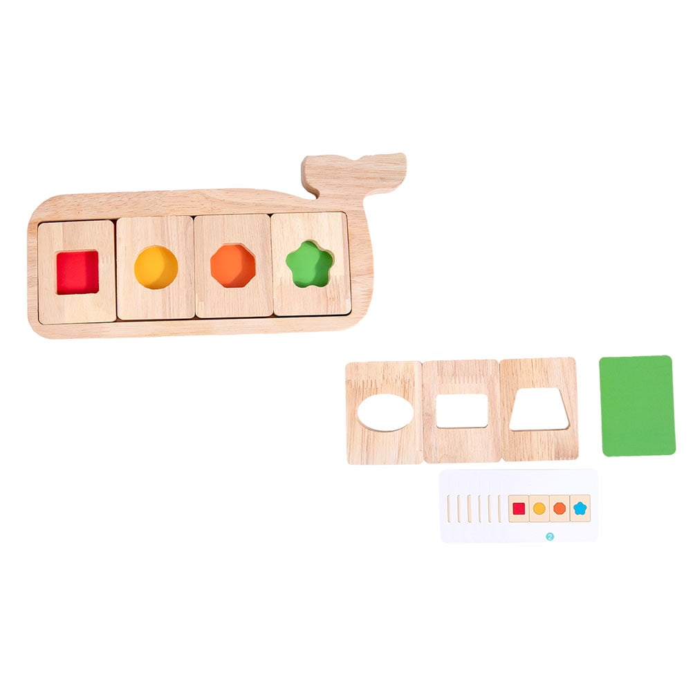 PTOOTP 1 Set Jigsaw Ornament Color Sorting Sensory Toy Cognitive ...
