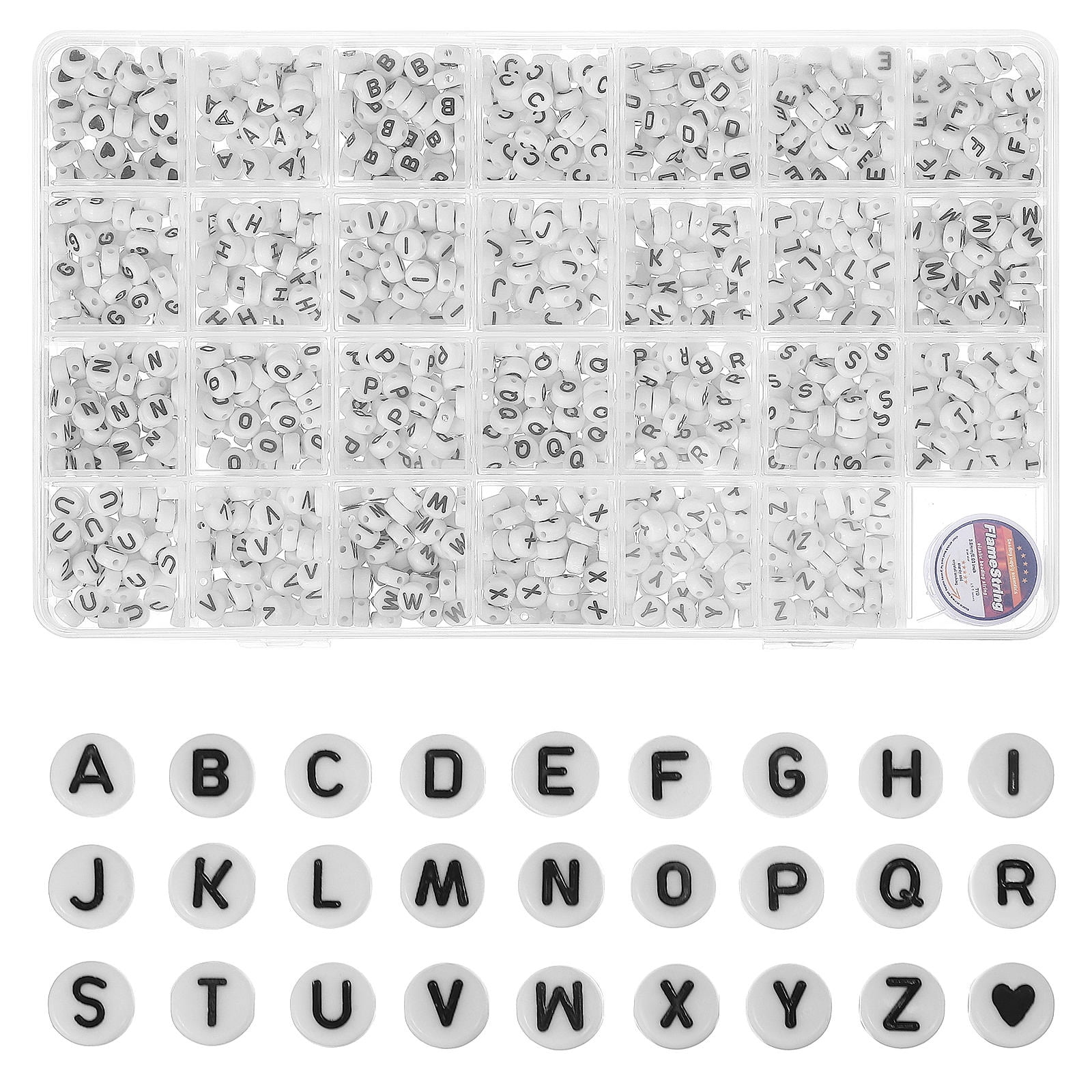 PTOOTP 1 Set Letter Beads Assorted Color for Friendship Bracelet Kit ...