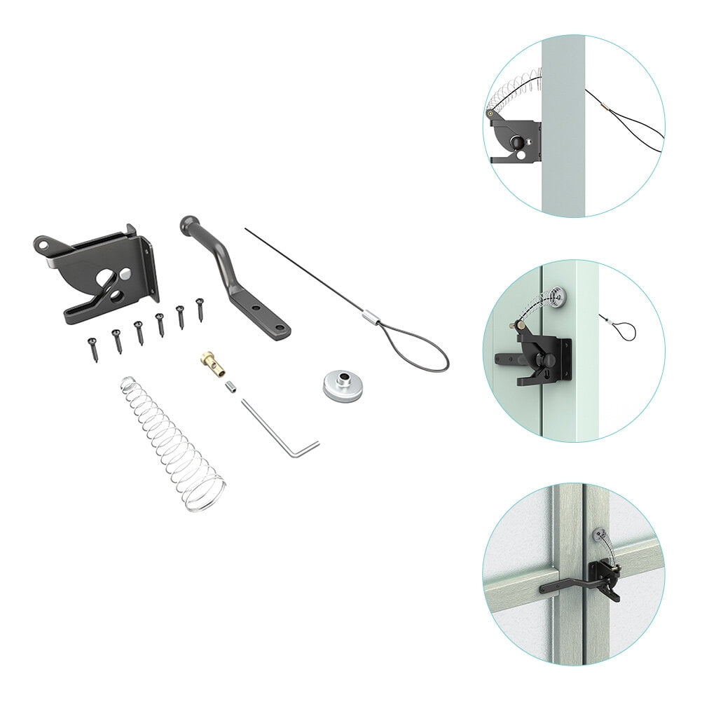 PTOOTP 1 Set Security Lock Gate Latch for Fences and Vinyl Doors in ...