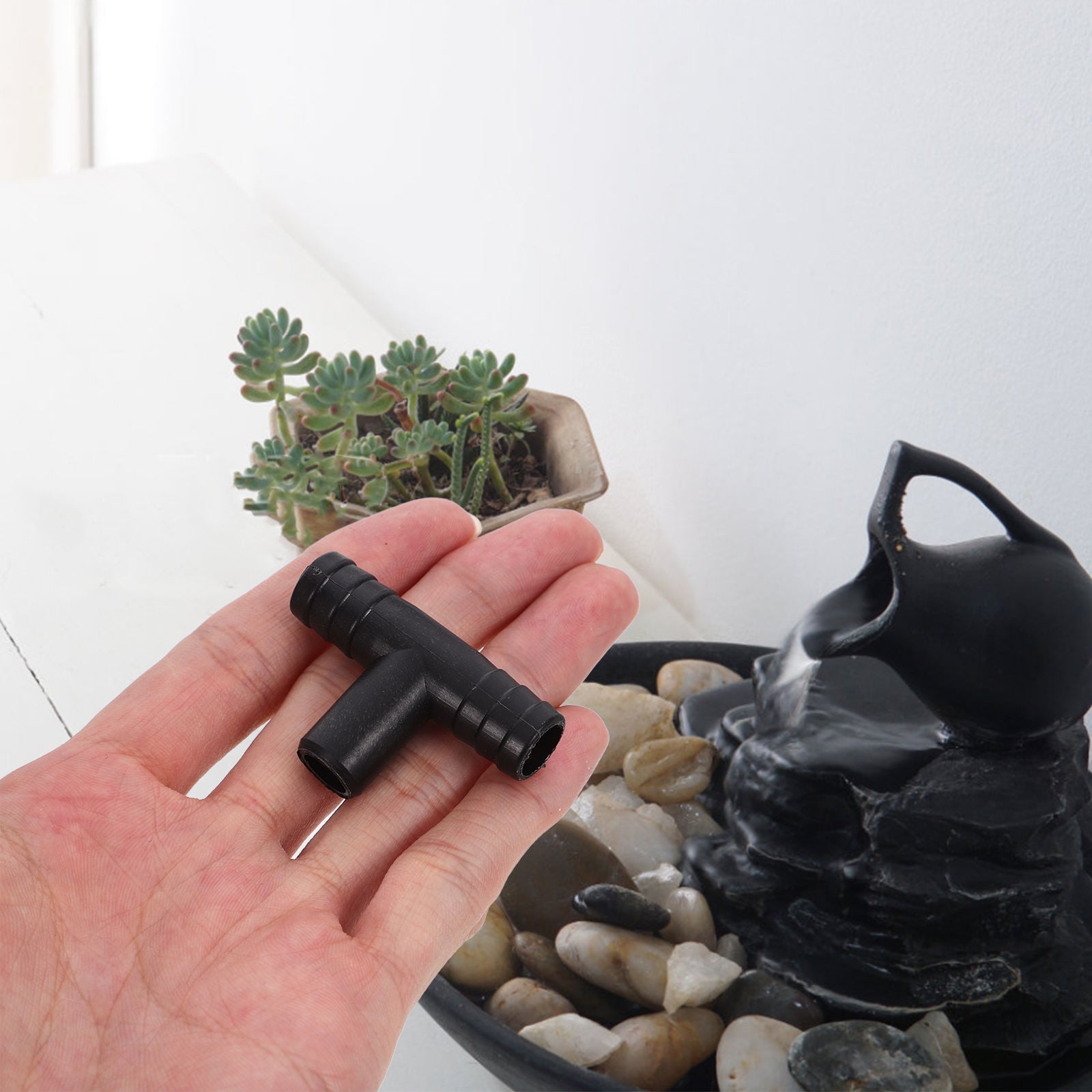 PTOOTP 1 Set Vacuum Hose Adapter Black PE Water Fountain Part DIY ...