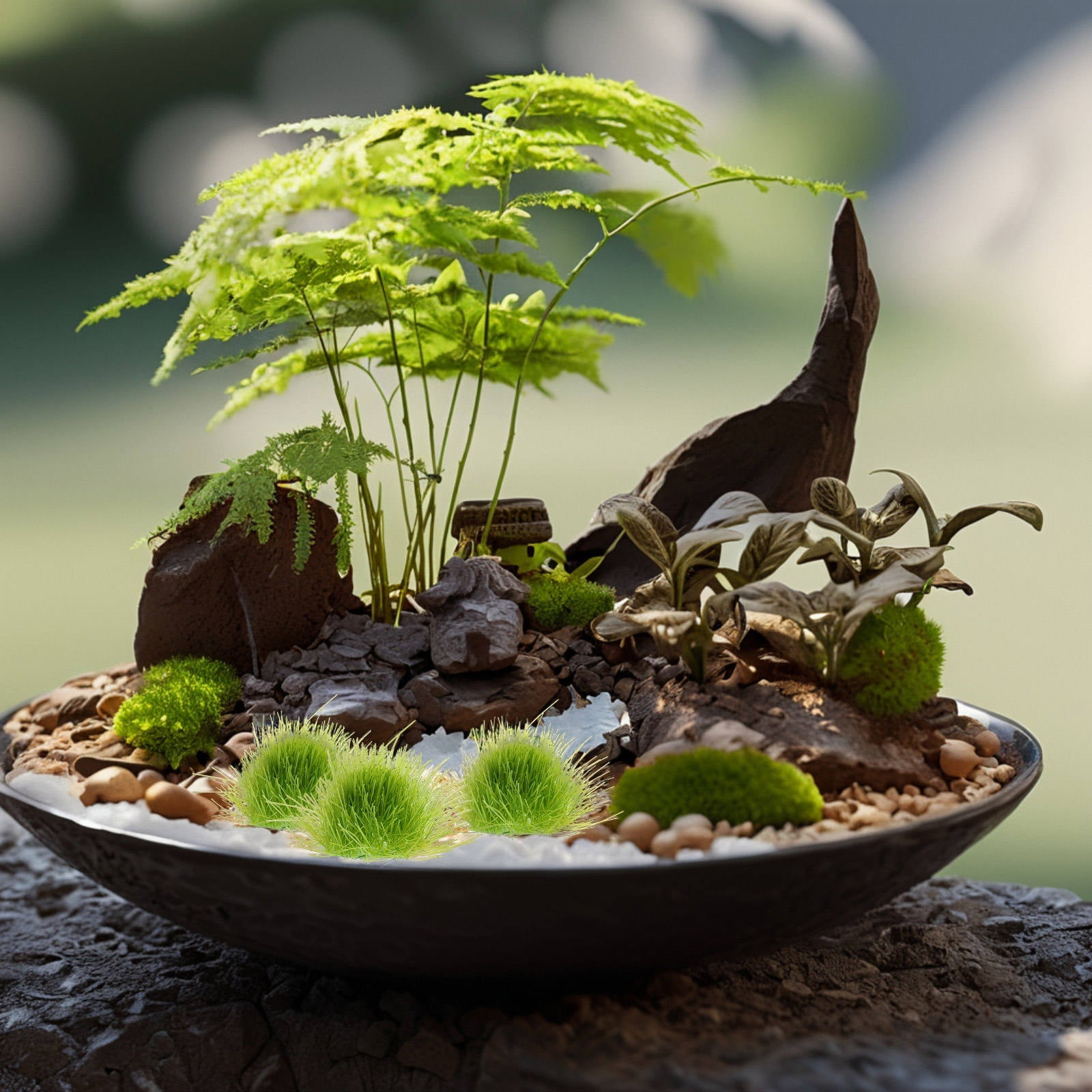 PTOOTP 1 Sheet Modeling Grass for DIY Craft Enthusiasts Realistic ...