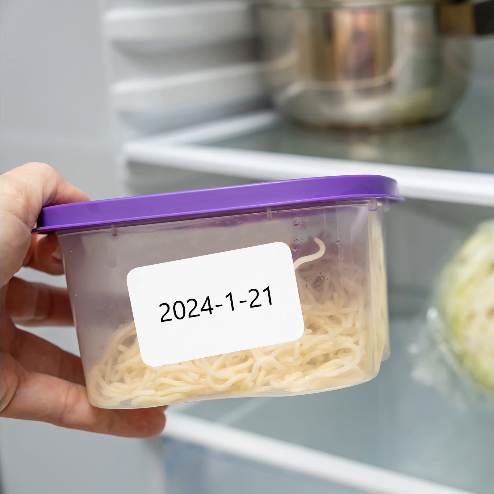 PTOOTP White Adhesive Label Stickers for Writing, 100 Sheets - , Easy ...