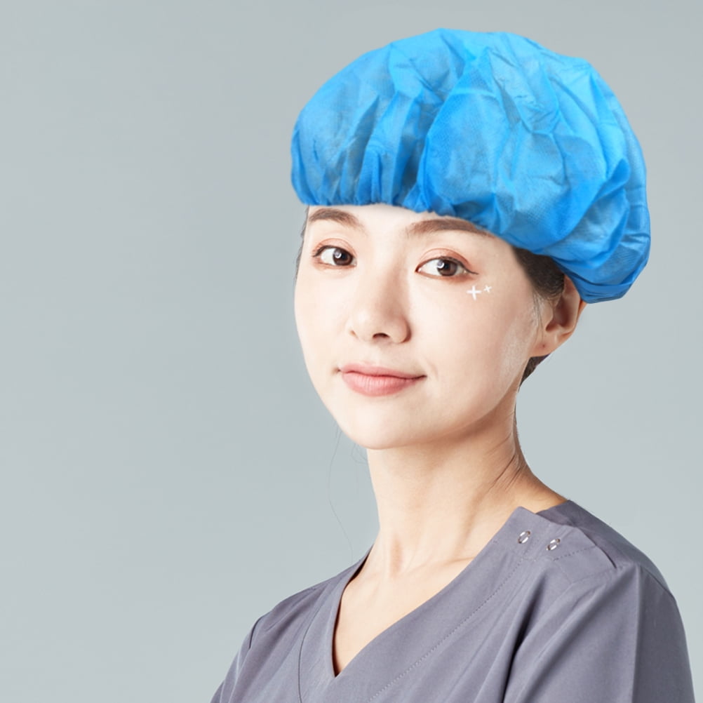 PTOOTP 100Pcs Doctor Caps Operating Room Hats Comfortable Simple Scrub ...
