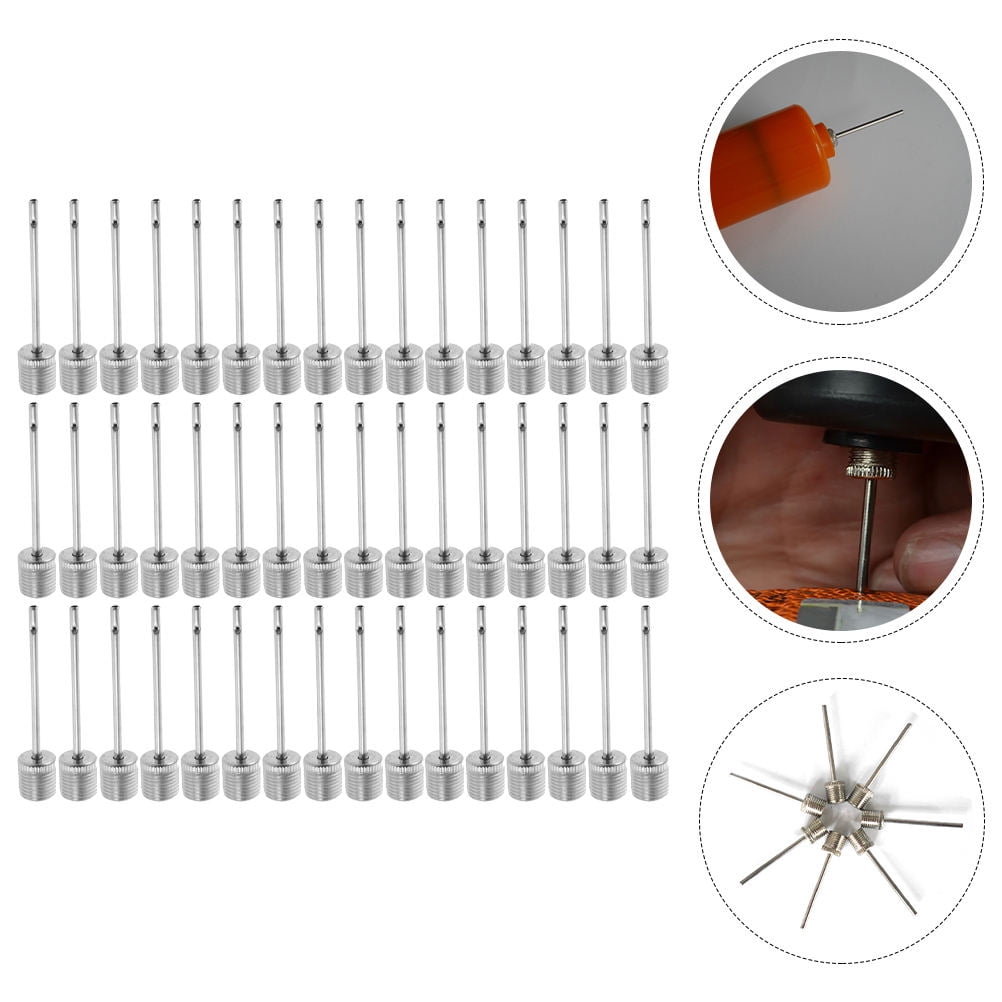 PTOOTP Basketball Pump Needles Silver Cylindrical 100Set 1.5X0.3In ...