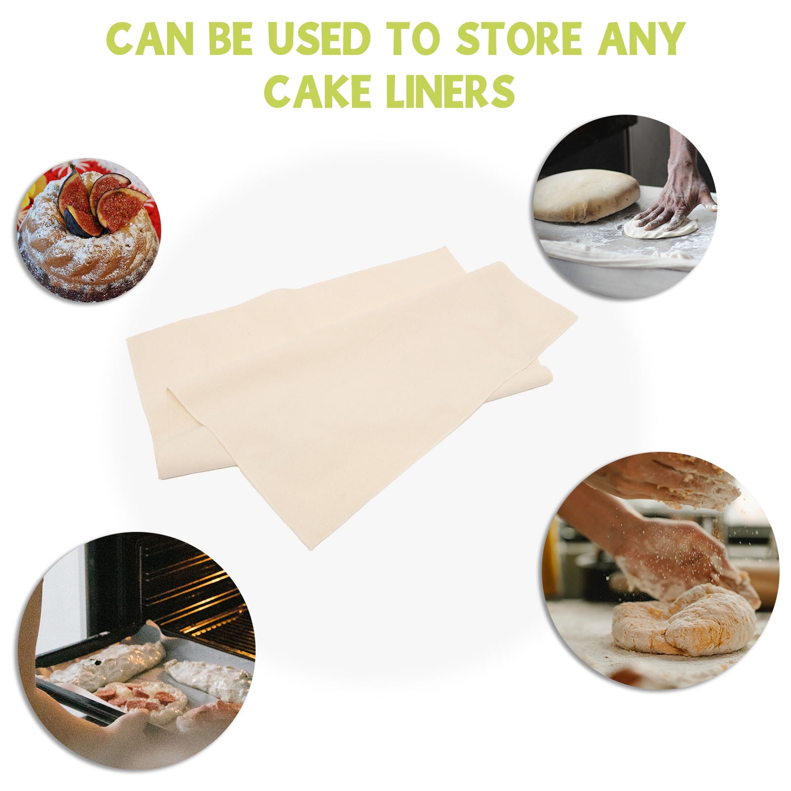 PTOOTP 10Pcs Cloth Bread Proofing Cover Cloth Simple Design for Home ...