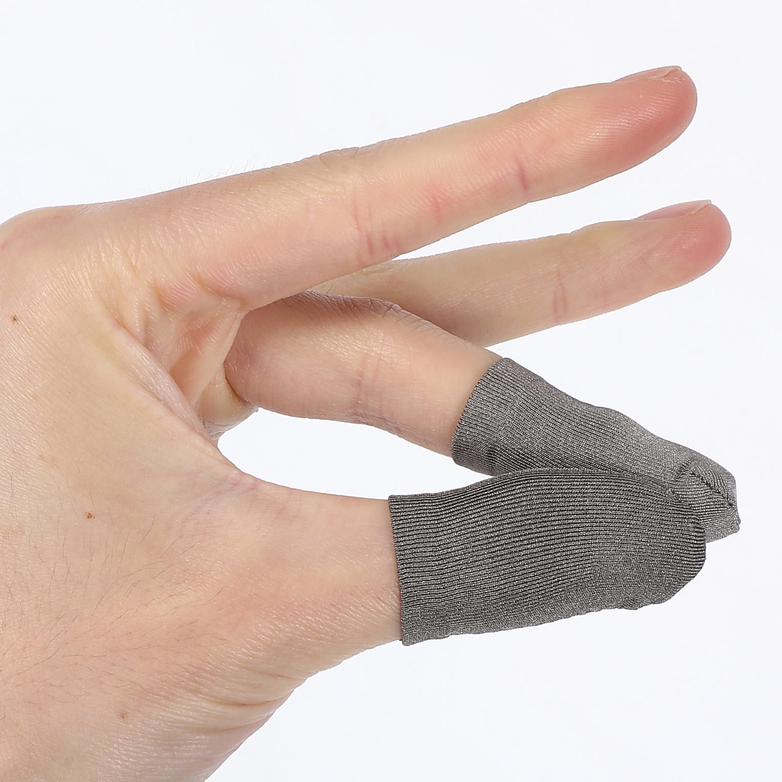 PTOOTP 10Pcs Dark Grey Fiber Gamer Finger Covers Sweat Kick-away Fast ...