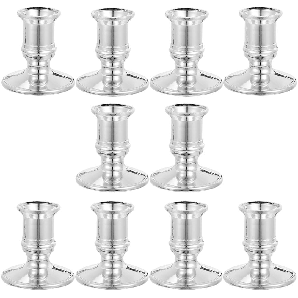 PTOOTP 10pcs Decorative Plastic Candlestick Holders for Atmosphere ...