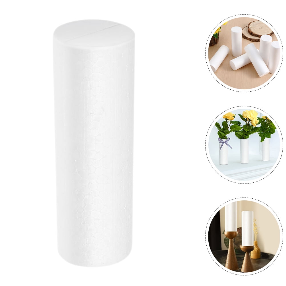 PTOOTP 10pcs White Foam Cylinders for Crafts Table Centerpiece ...