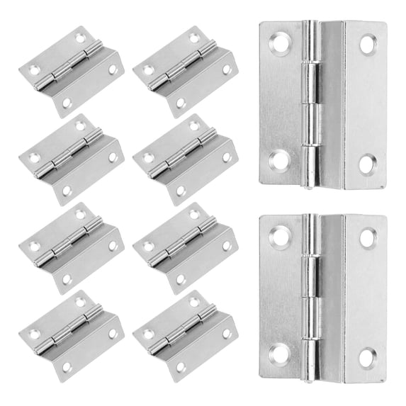 PTOOTP 10Pcs Metal Kitchen Cabinet Hinges 180 Degree Full Expansion ...
