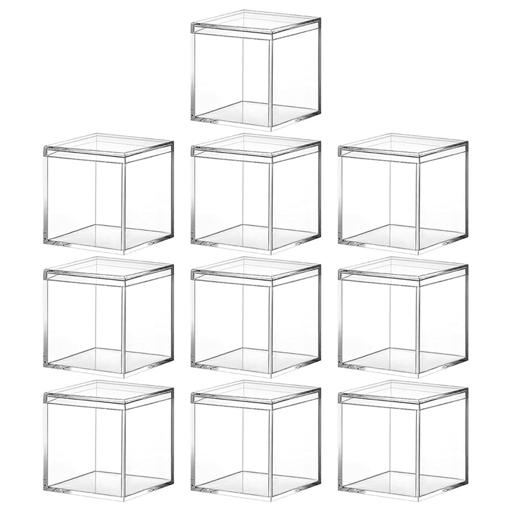 PTOOTP 10Pcs Small Clear Display Box Sleek Design for Candy and ...