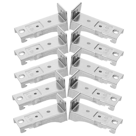 PTOOTP 10Pcs Ceiling Mount Brackets Stainless Steel Curtain Track ...
