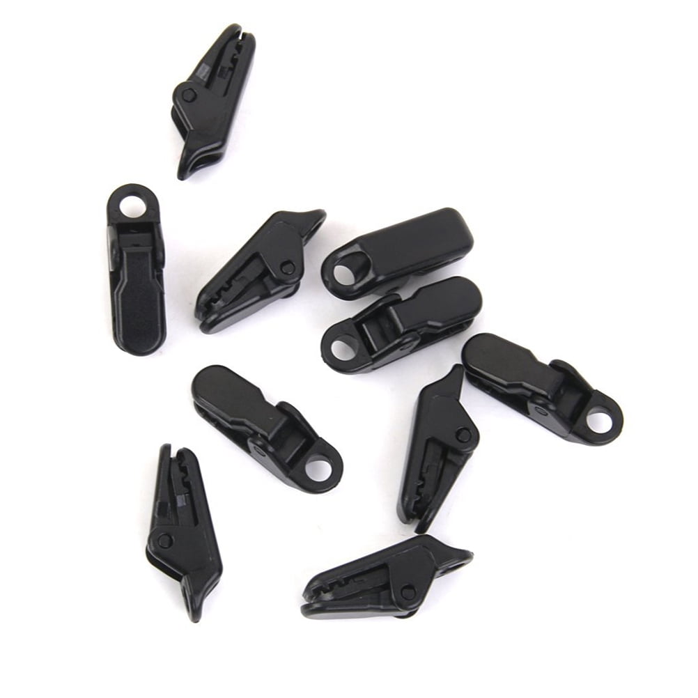 PTOOTP 10pcs Crocodile Shape Tarp Clip Snap Hangers Black Camping Tent ...