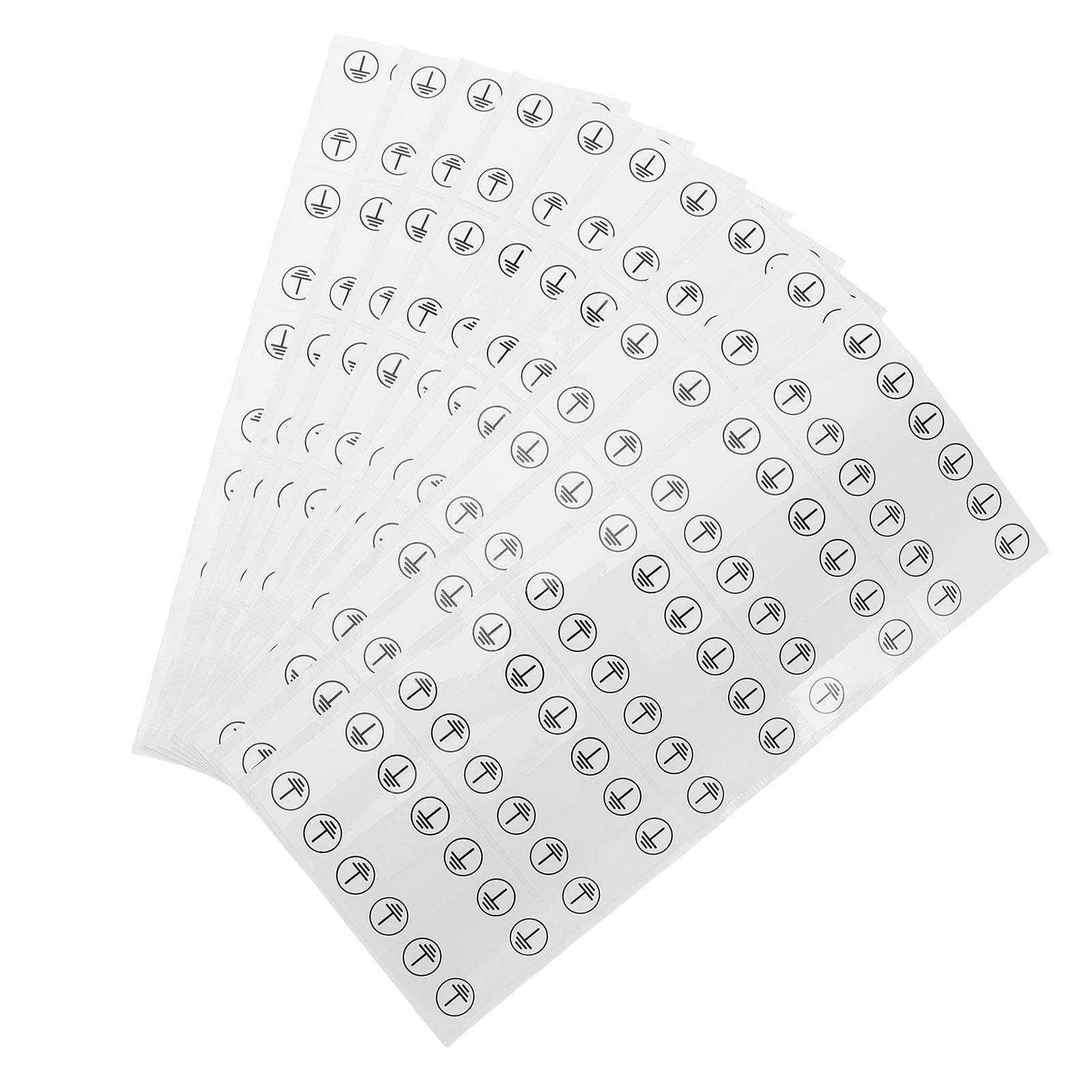 PTOOTP Electrical Ground Label Stickers Black Self Adhesive for Panel ...