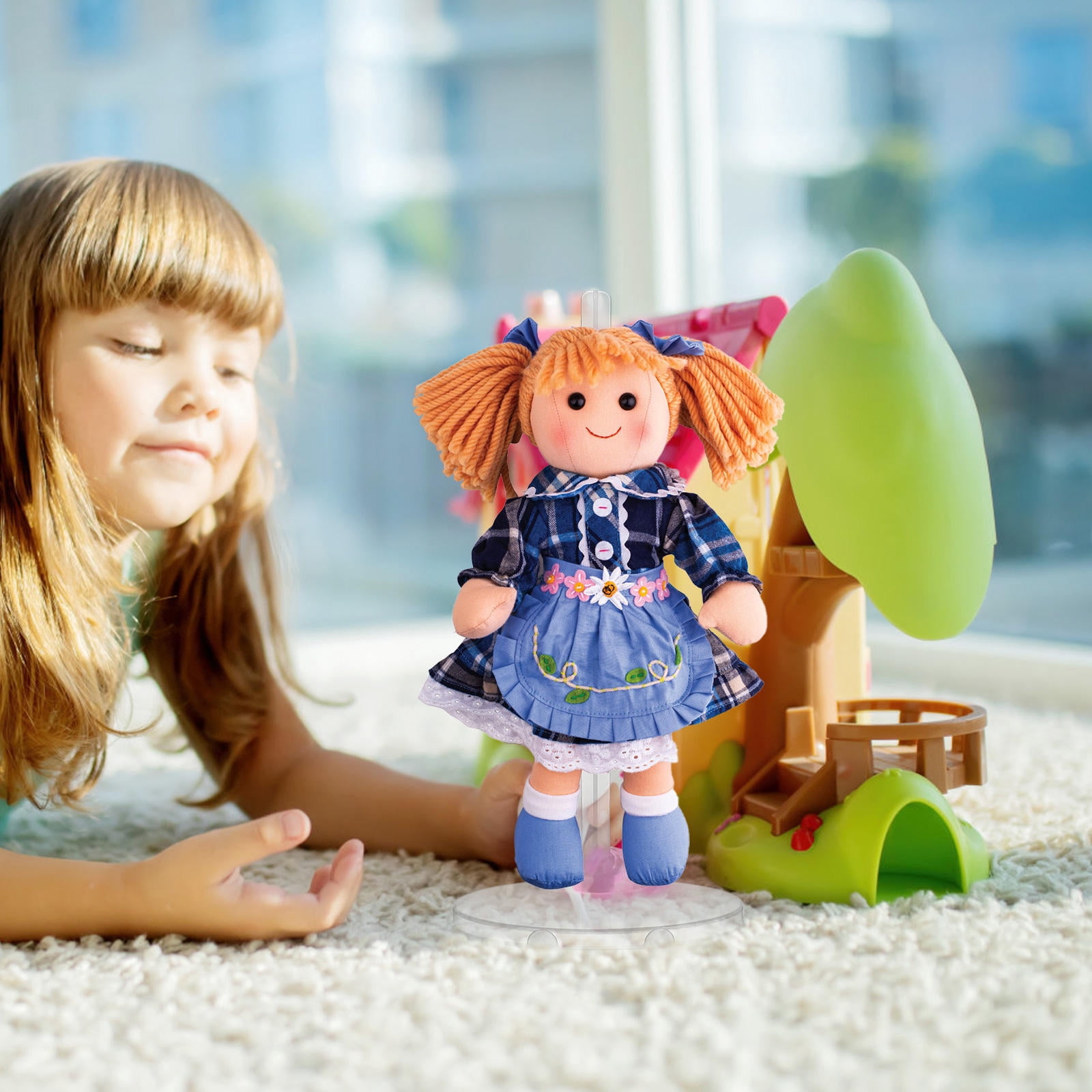 PTOOTP 15Pcs Transparent Doll Holder Stand Plastic Support for Kids ...