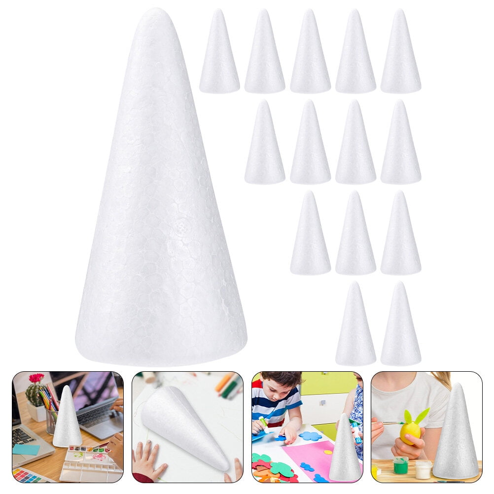 PTOOTP Polystyrene Cone Foams White 15Pcs - Walmart.com