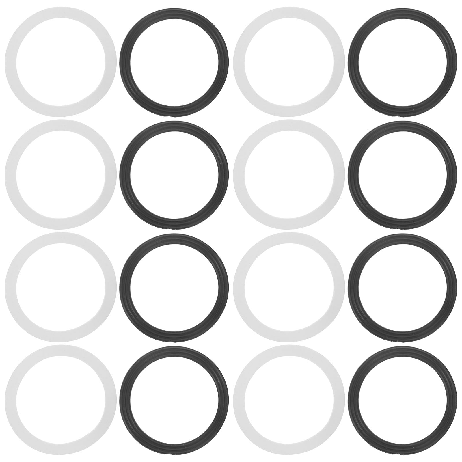 PTOOTP 16 Pieces Sink Drain Gasket Rubber EVA Kitchen Bathroom Leak Prevention Wear Resistance ...