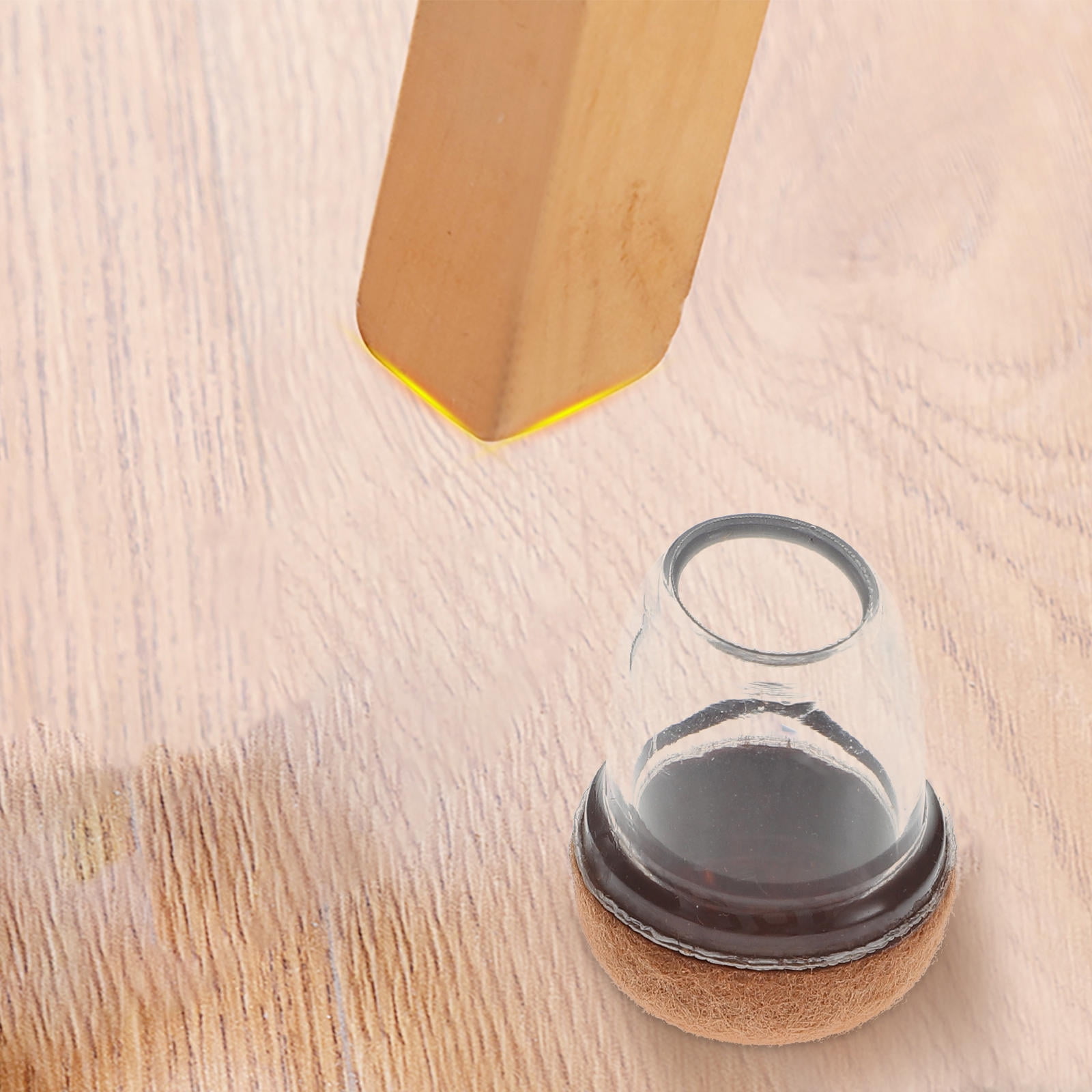 PTOOTP Transparent TPE Chair Leg Covers for Furniture Noise Reduction ...