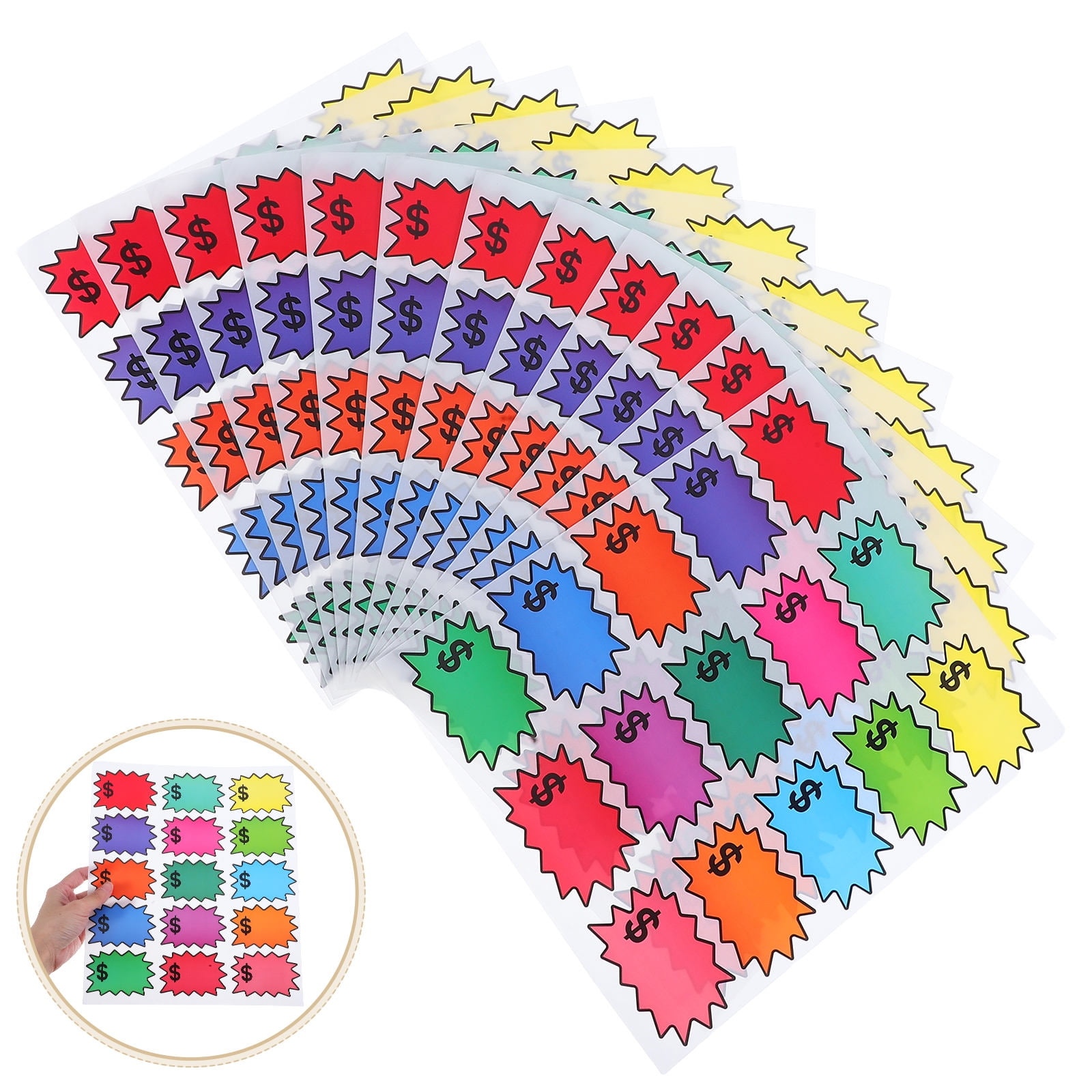 PTOOTP price tag kit price label stickers PP不 胶 180Pcs - Walmart.com