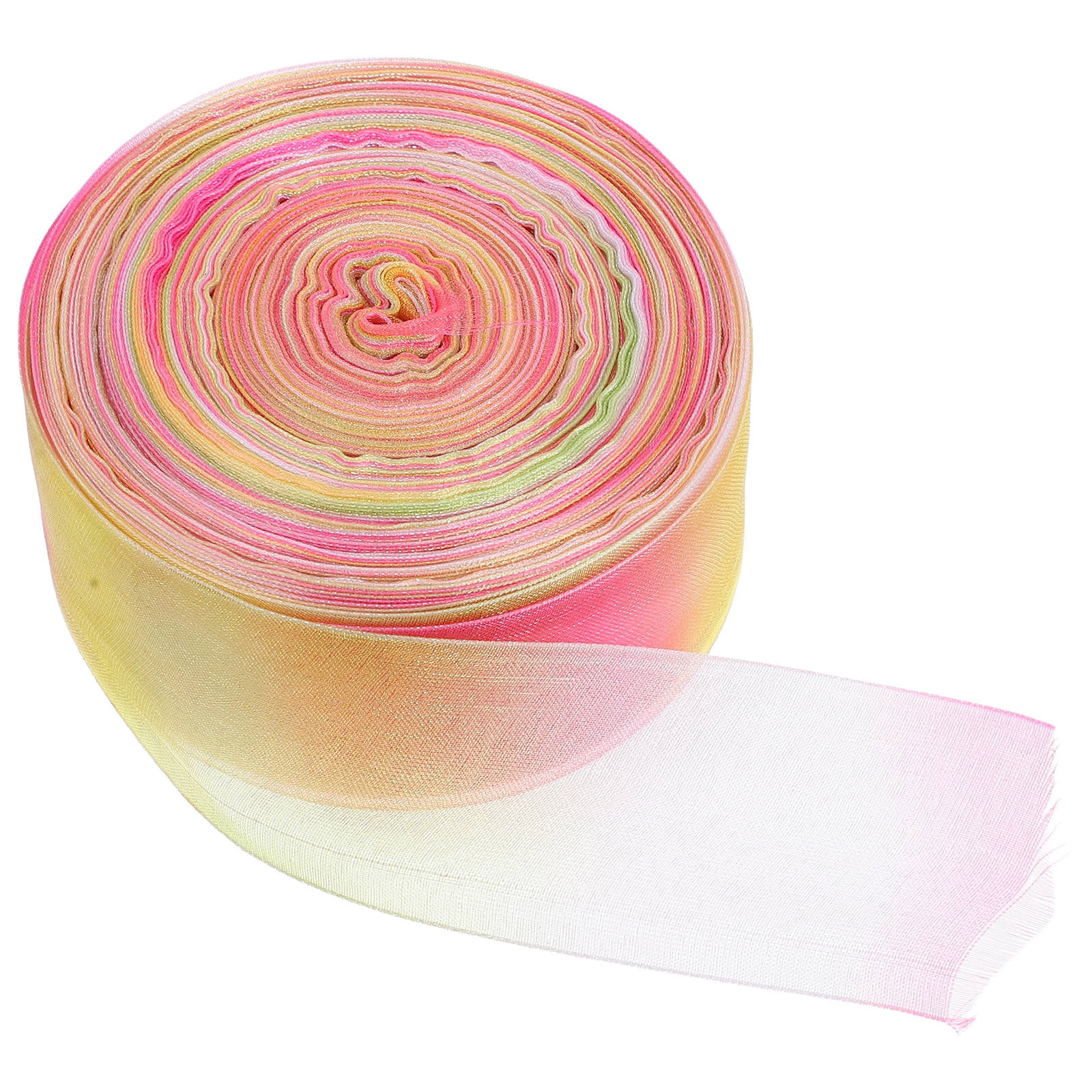 PTOOTP Gradient Color Transition Burlap Ribbon Multi 1Pack for DIY ...