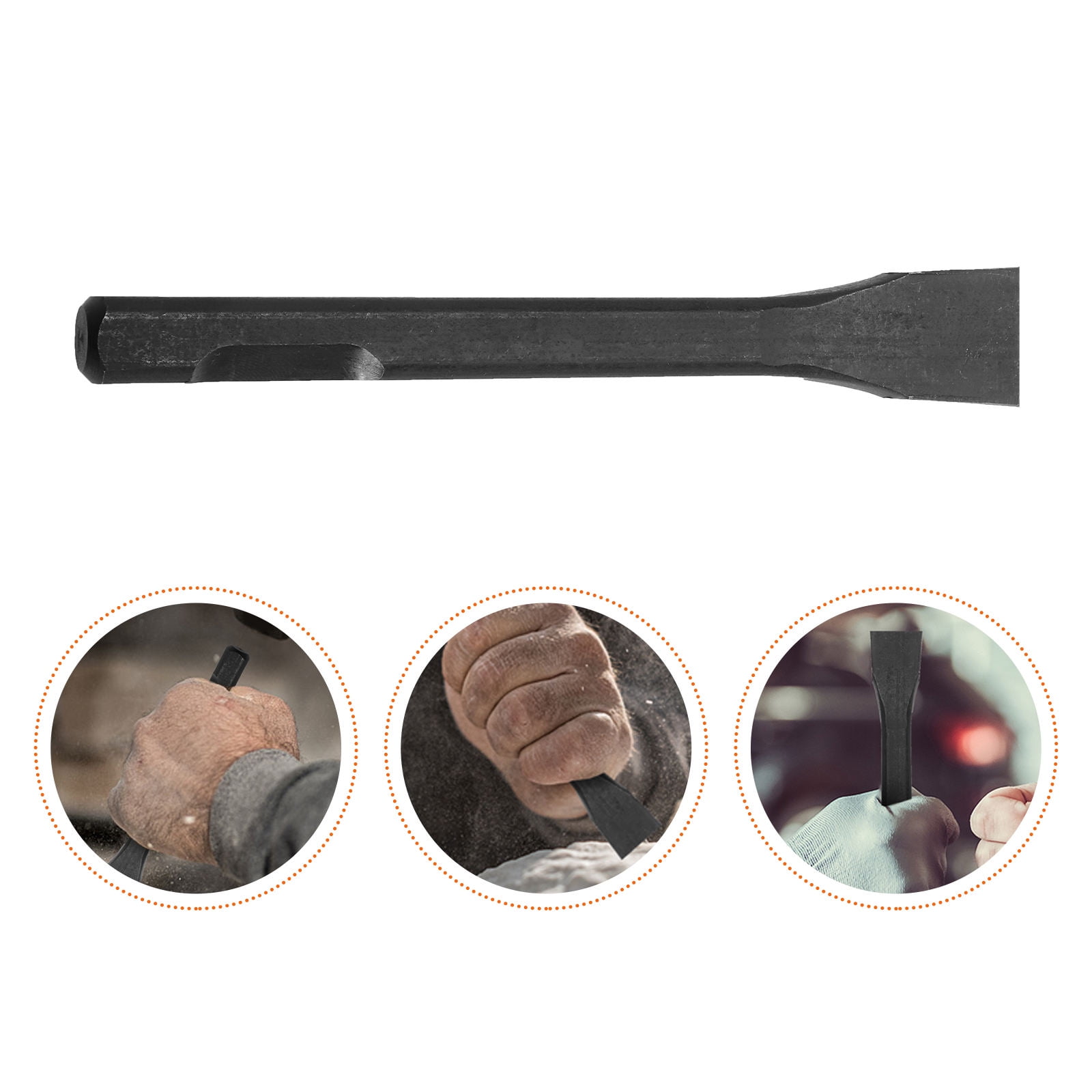 PTOOTP Multi-Functional Pneumatic Hammer Air Chisel Head Steel 1Pcs ...