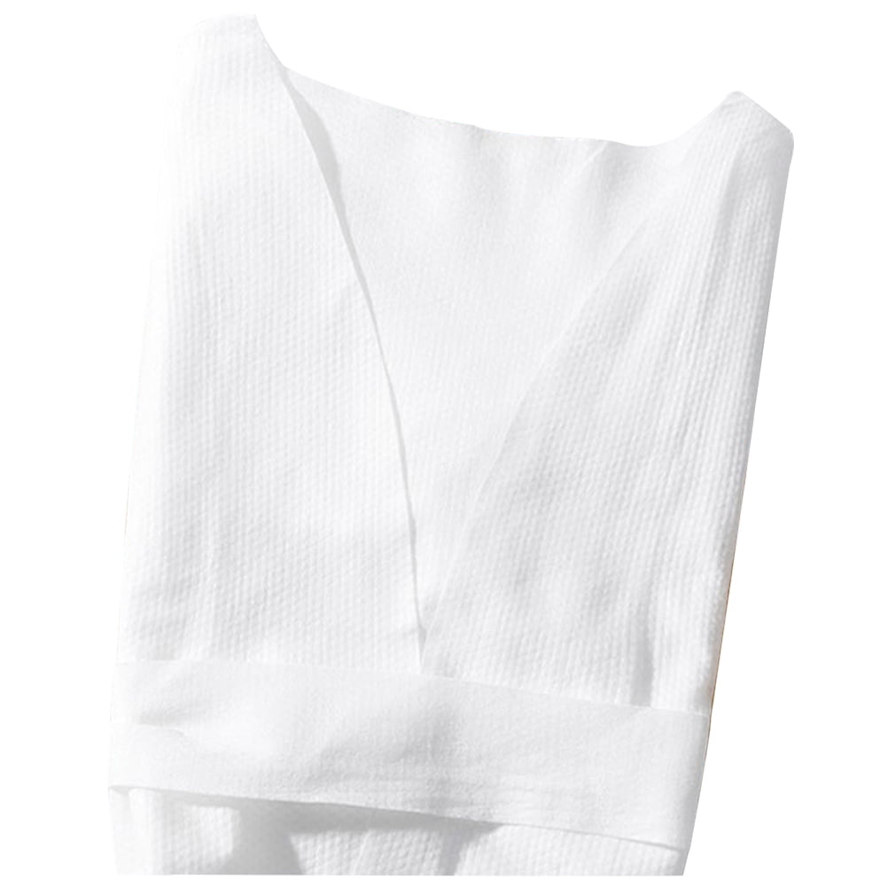 PTOOTP Women Disposable Cotton Bathrobe Spa Salon Robe 1 Set ...