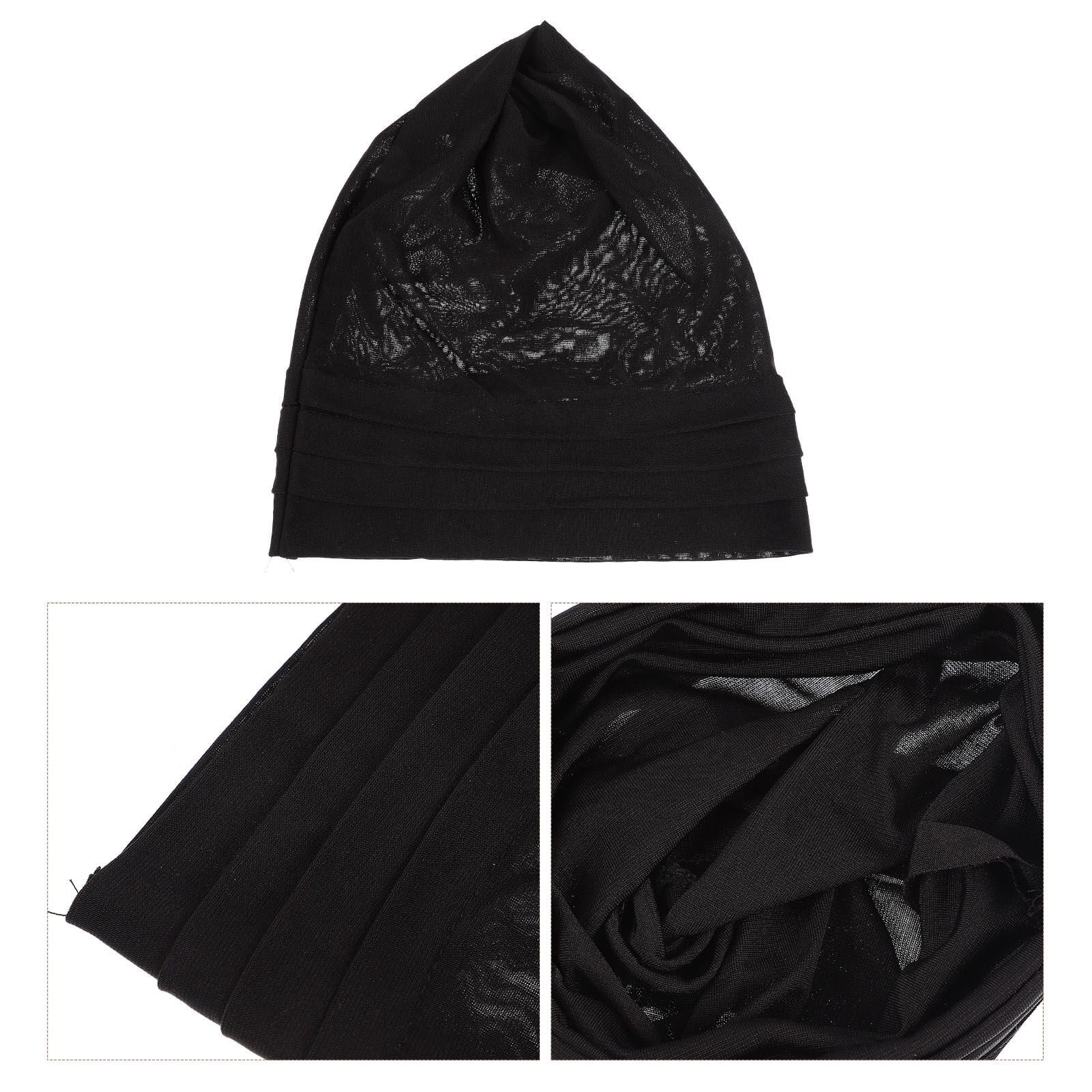 PTOOTP 1Pack Black Sleeping Hats for Women with Supple Cotton Linen and ...