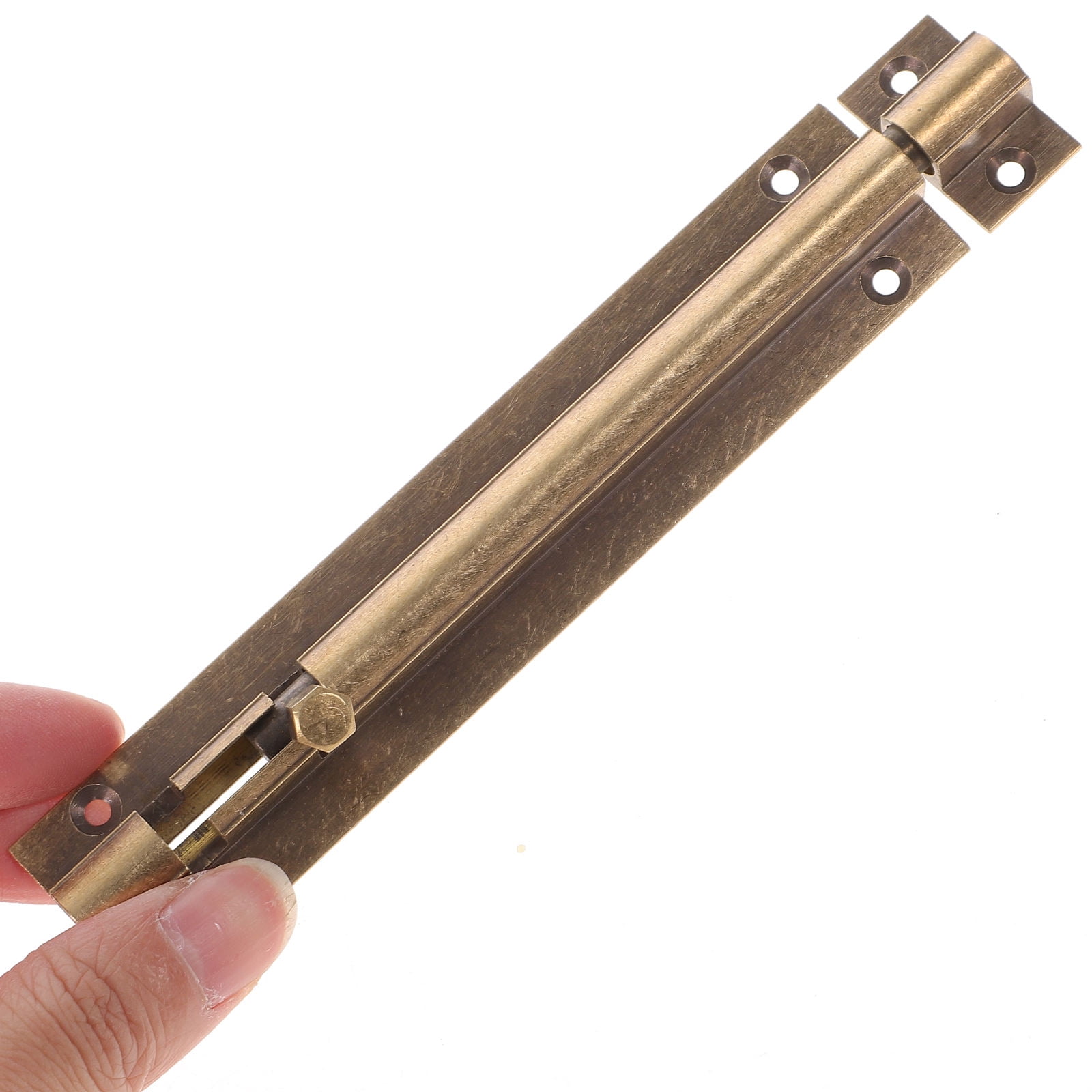 PTOOTP Golden Copper Classic Round Latch for Wooden Door Security DIY ...