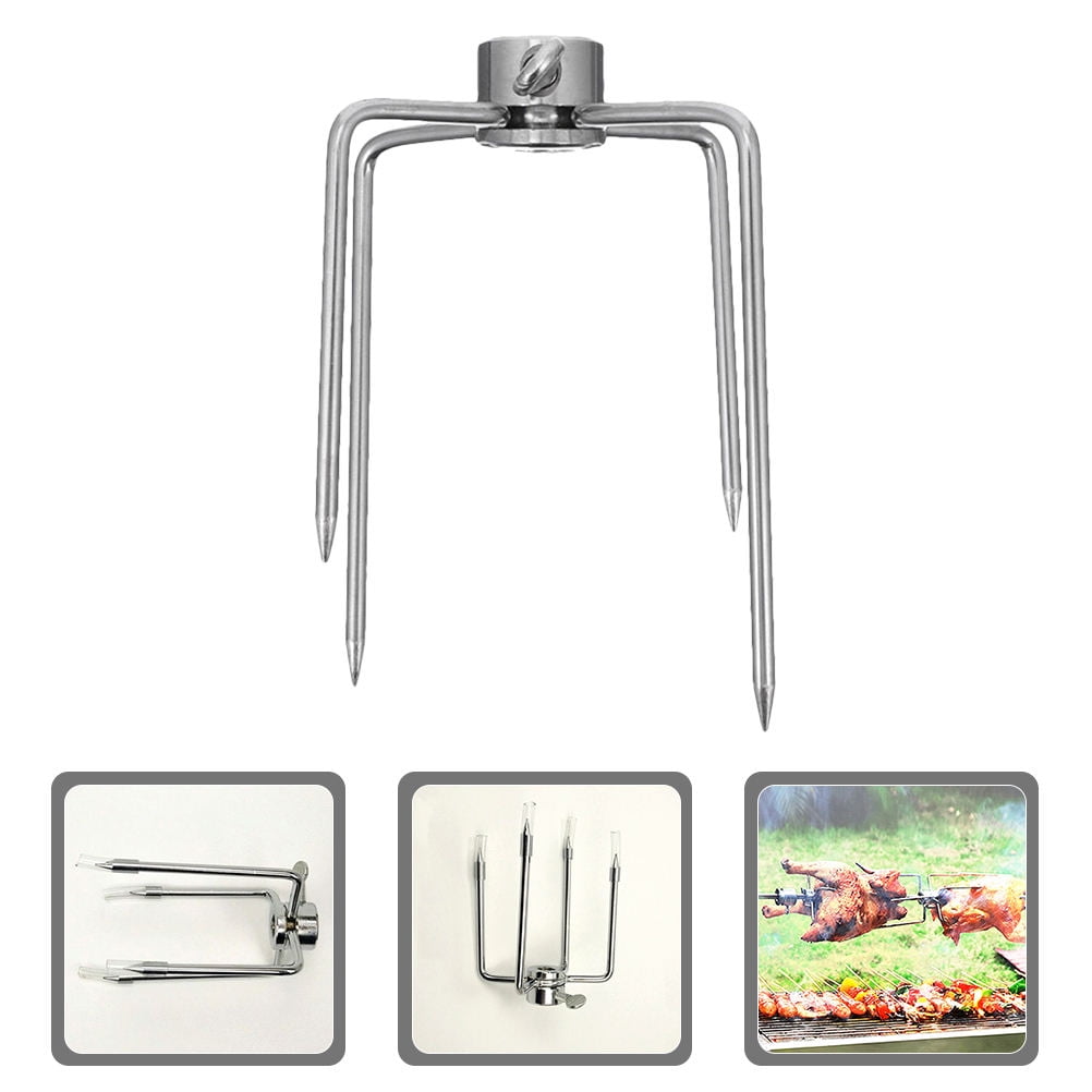 PTOOTP 1Pack Grill Grilling Accessory Iron Chromium Plated Rotisserie ...