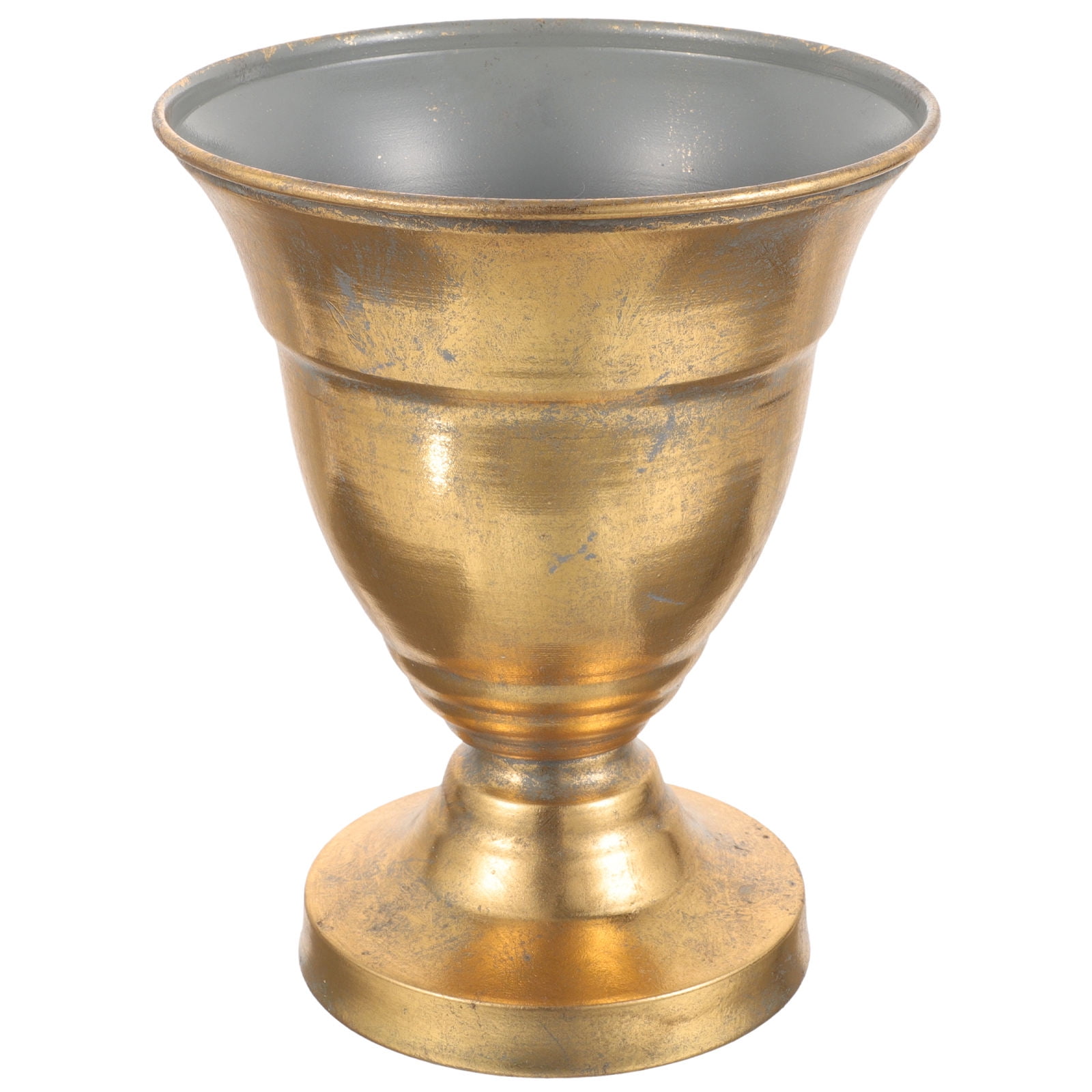 PTOOTP Golden Iron Trophy Shaped Flower Pot for Desktop Indoor ...