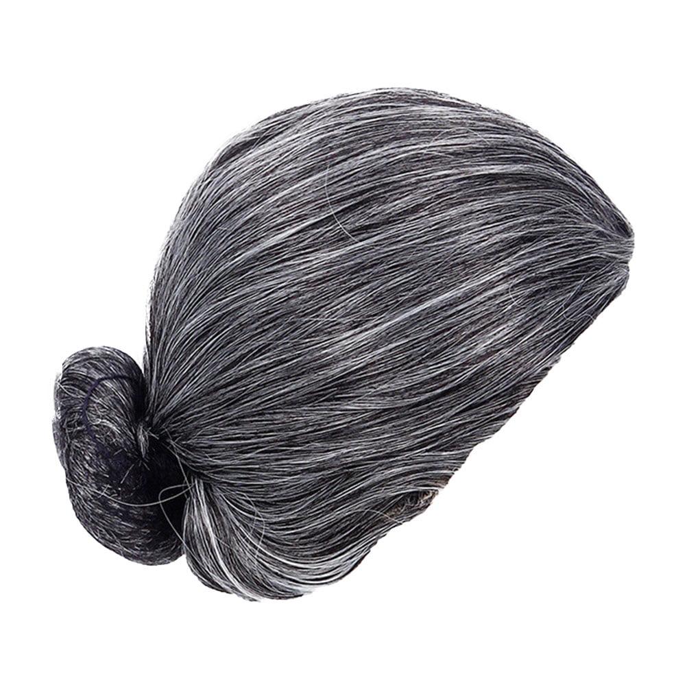 PTOOTP 1Pack Old Lady Wig Grey Hair Wigs for Women Elderly Women Wigs ...