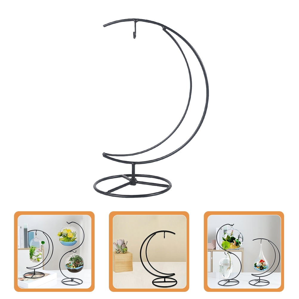 PTOOTP 1Pack Ornament Display Rack for Home Office Decor Iron and Glass ...