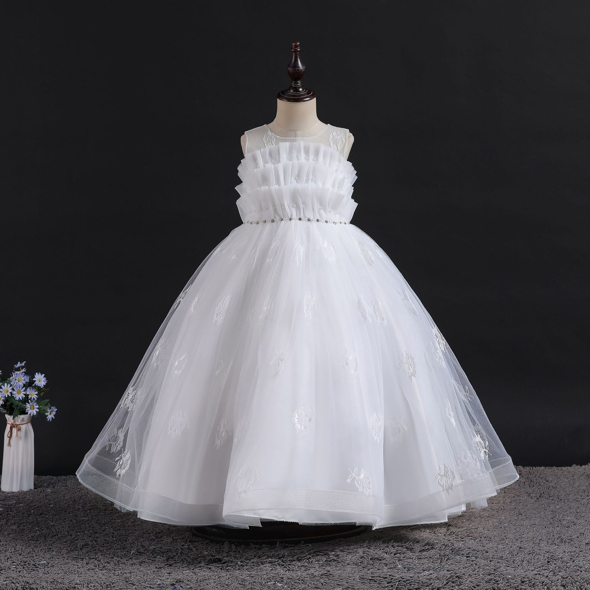 PTOOTP Girls Dress Underskirt Petticoat Black Polyamide 1 Piece Waist ...